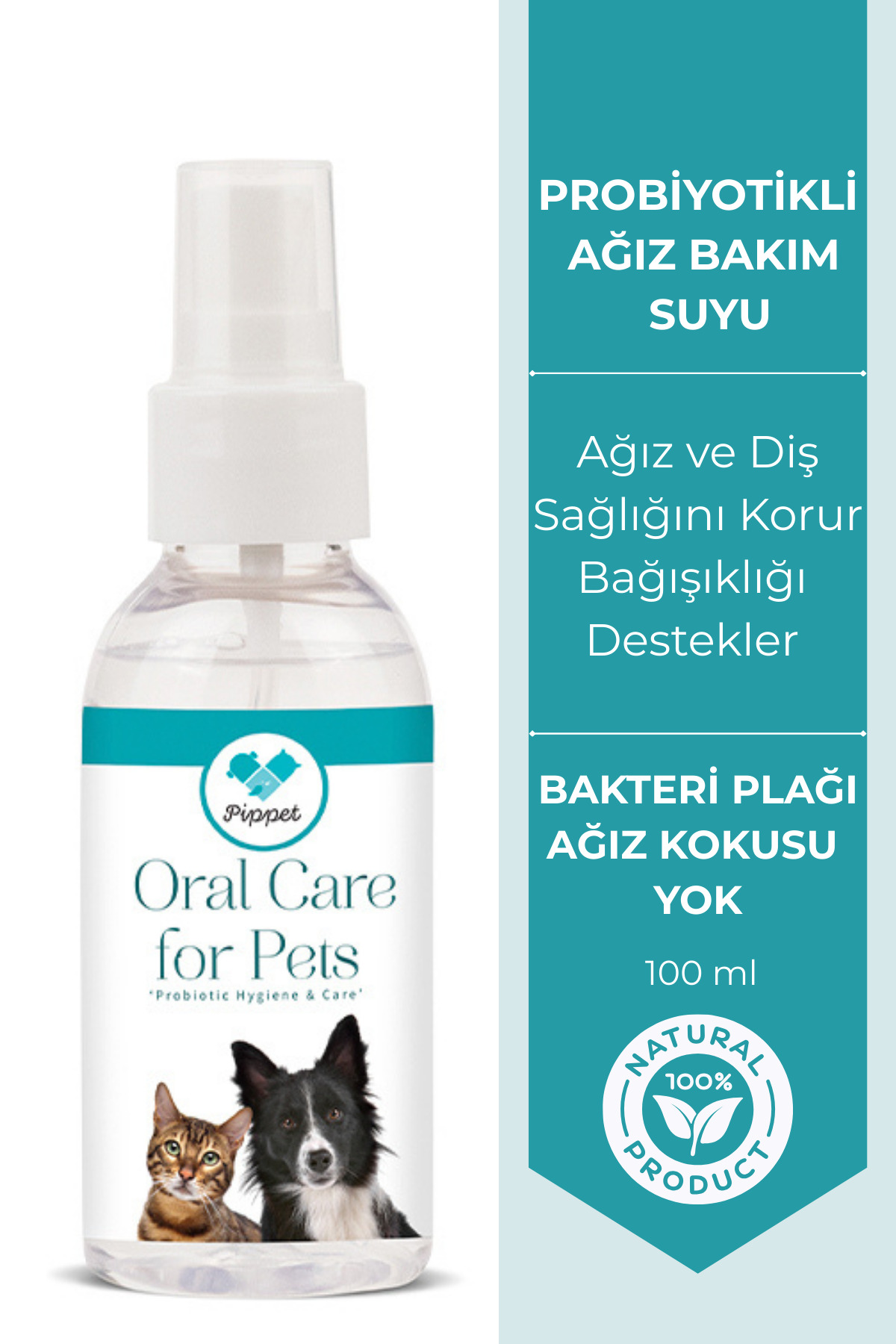 Pippet Kedi Ağız Bakım Spreyi Köpek Probiyotik 100 ml Fiyatı, Yorumları ...