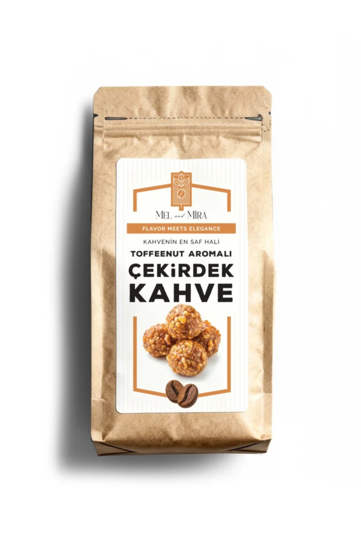 Mel and Mira Toffee Nut Bean Coffee 200g, Toffee Nut Aromalı Çekirdek ...