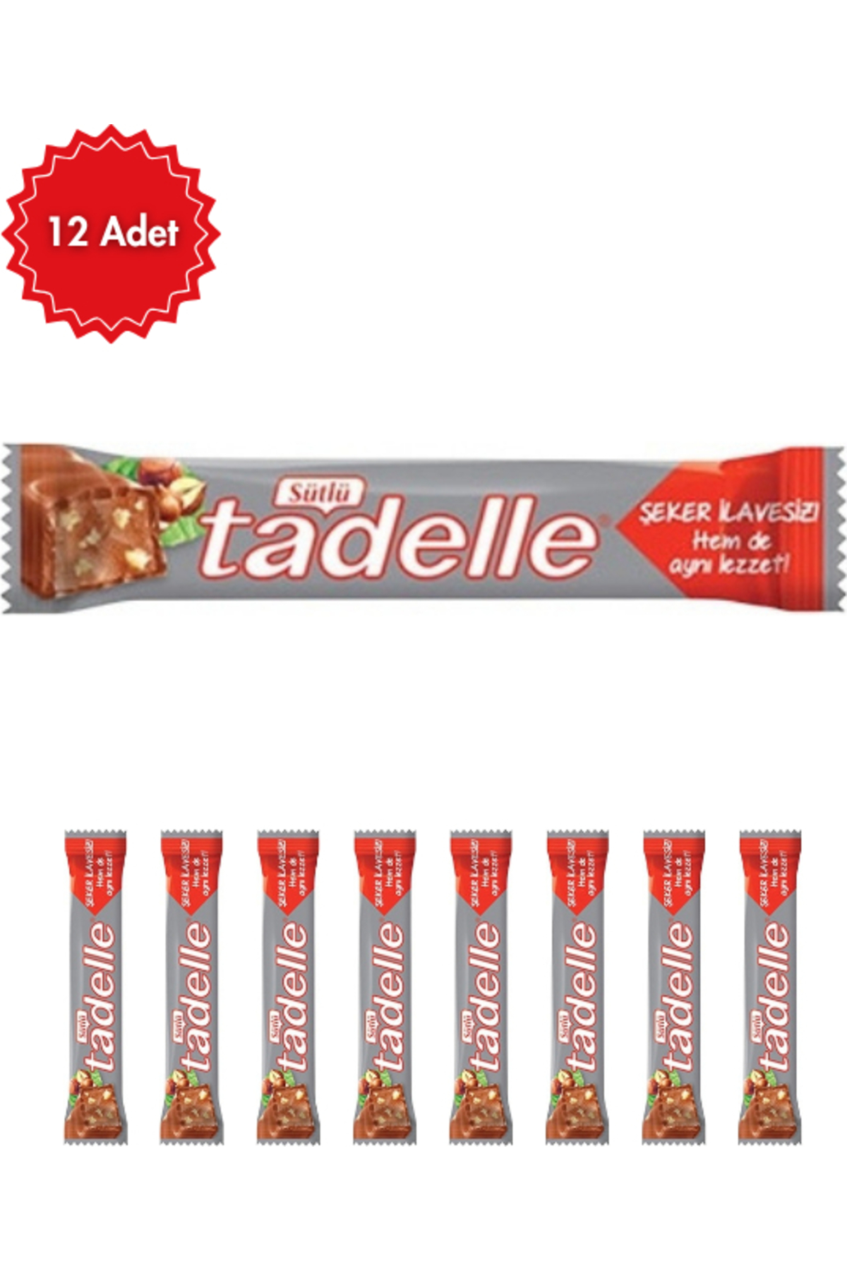 Tadelle Şekersiz Çikolata 20 gr x 12 Adet - Fiyatı, Yorumları