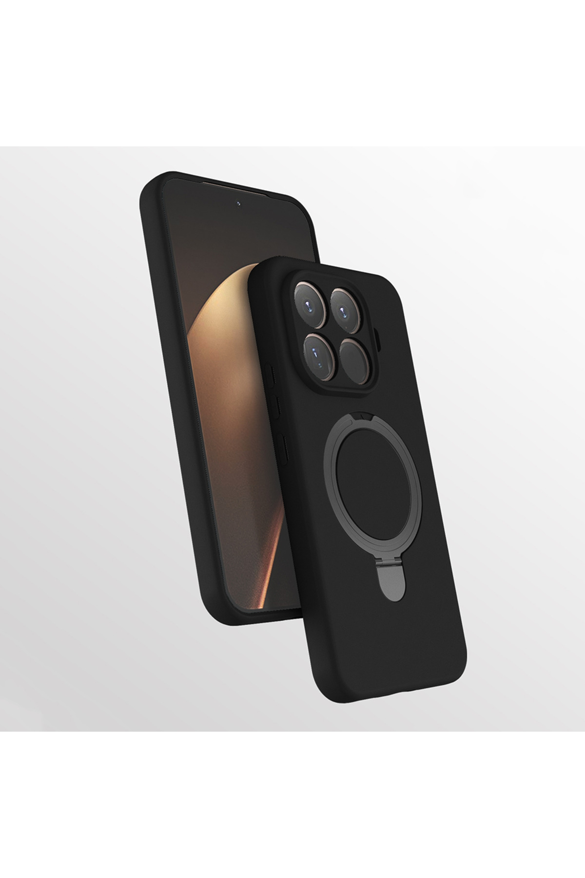 NANOSPACE Xiaomi 15T Pro İle Uyumlu Kılıf M-safe Şarj Özellikli Standlı ...