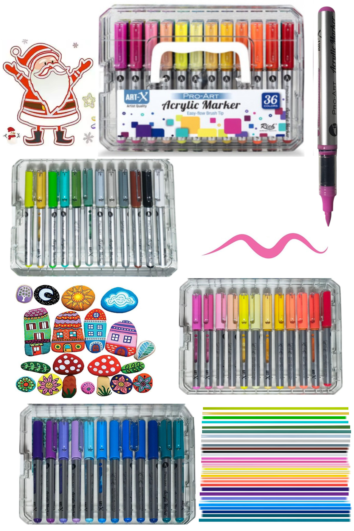 GLANCE Art-x Pro Art Fırça Uçlu Akrilik Marker 36 Lü Set - Fiyatı ...