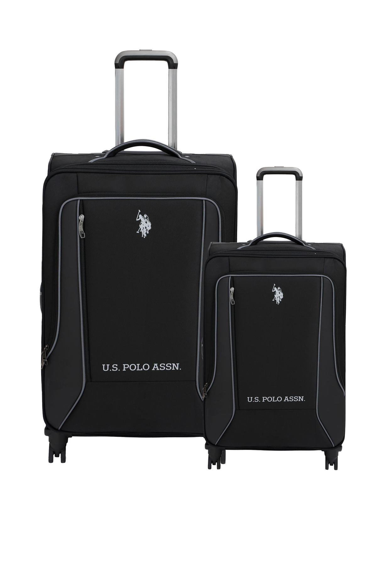 U.S. Polo Assn. 2'li Valiz Seti Büyük ve Kabin Boy Lüx Kumaş Valiz ...