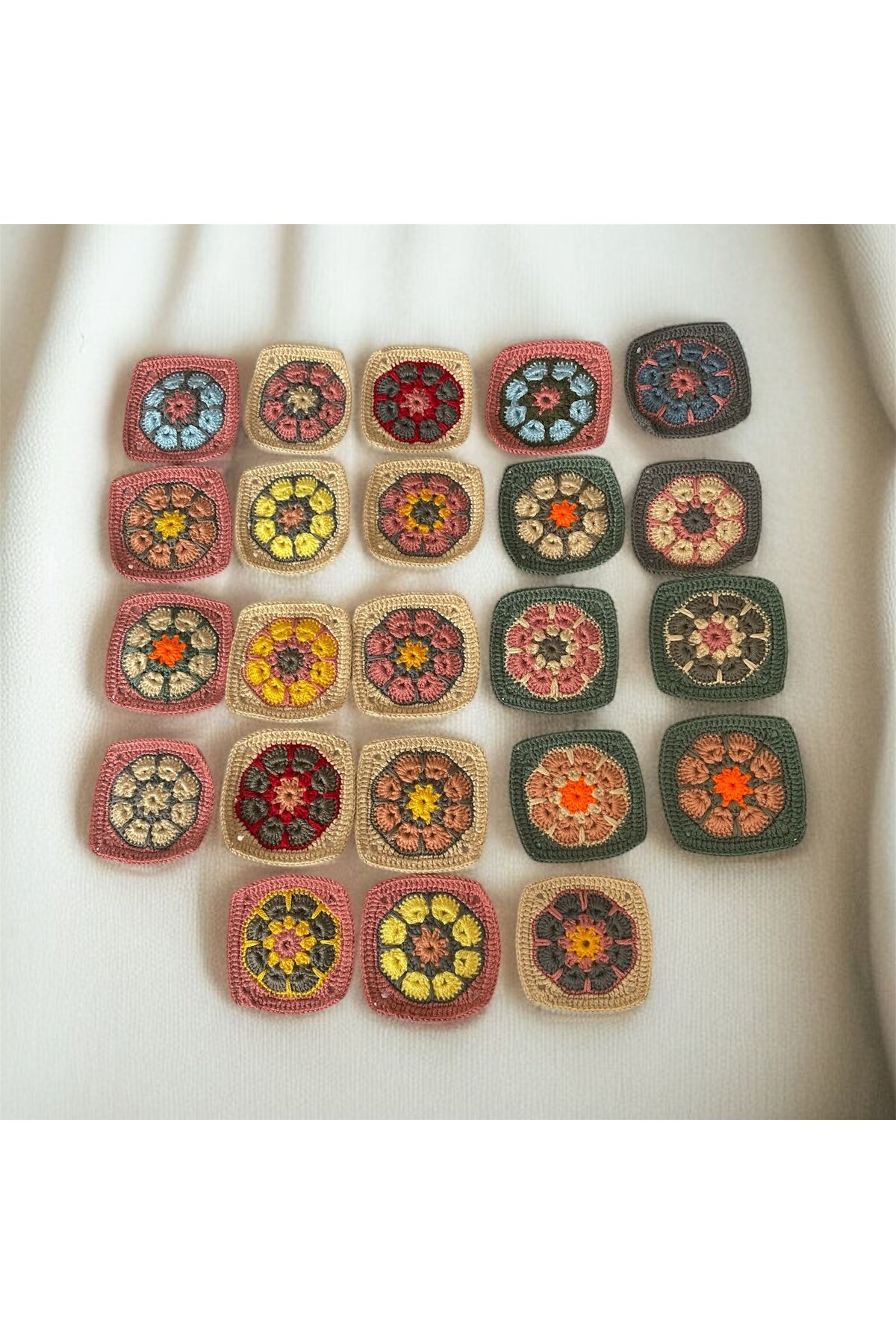 The Cloudish Shop El örgüsü tığ işi crochet hazır motif 23 adet kroşe ...