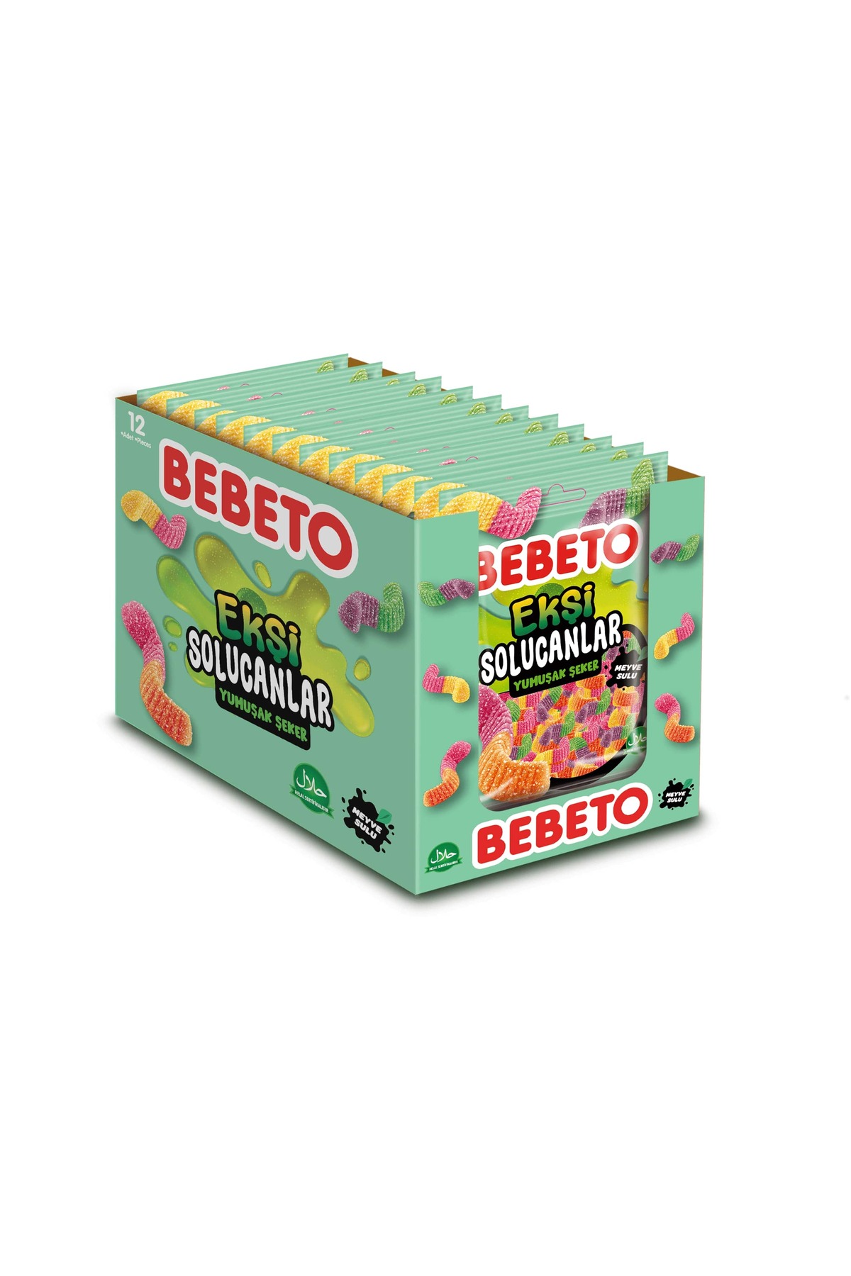 BEBETO Sour Worms 80 Gr. Jelly | 12'li Paket - Fiyatı, Yorumları