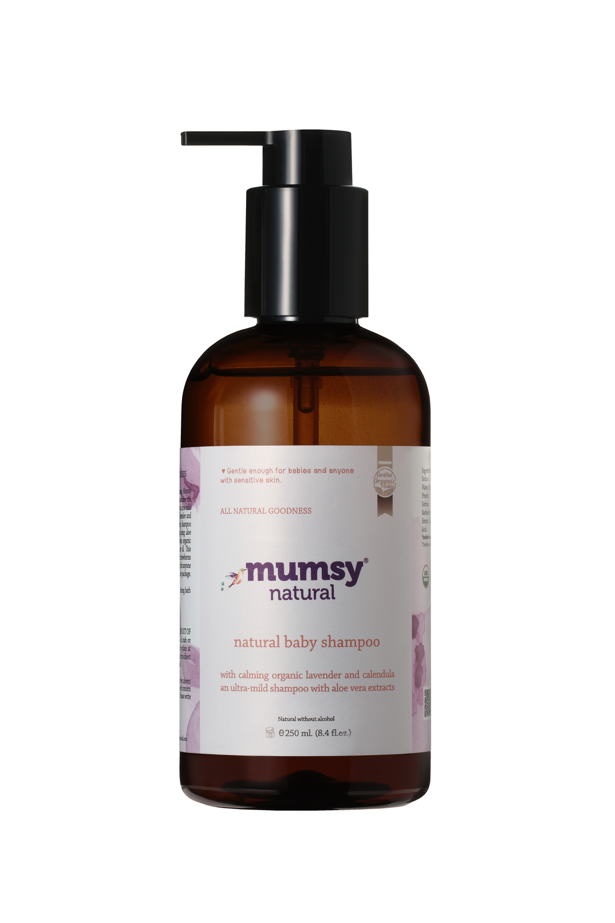 Mumsy Natural شامبو للشعر والجسم للأطفال، غير مهيج للعينين، سهل ...