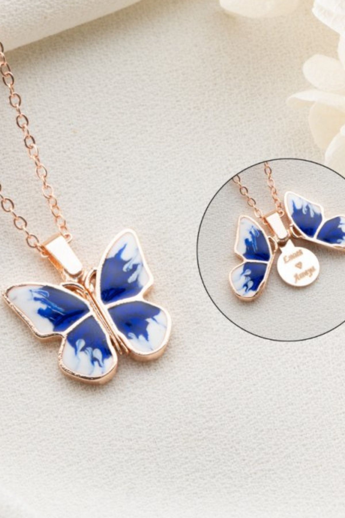 Silvano Jewelry İsimli Açılabilen Kelebek Kolye - Fiyatı, Yorumları
