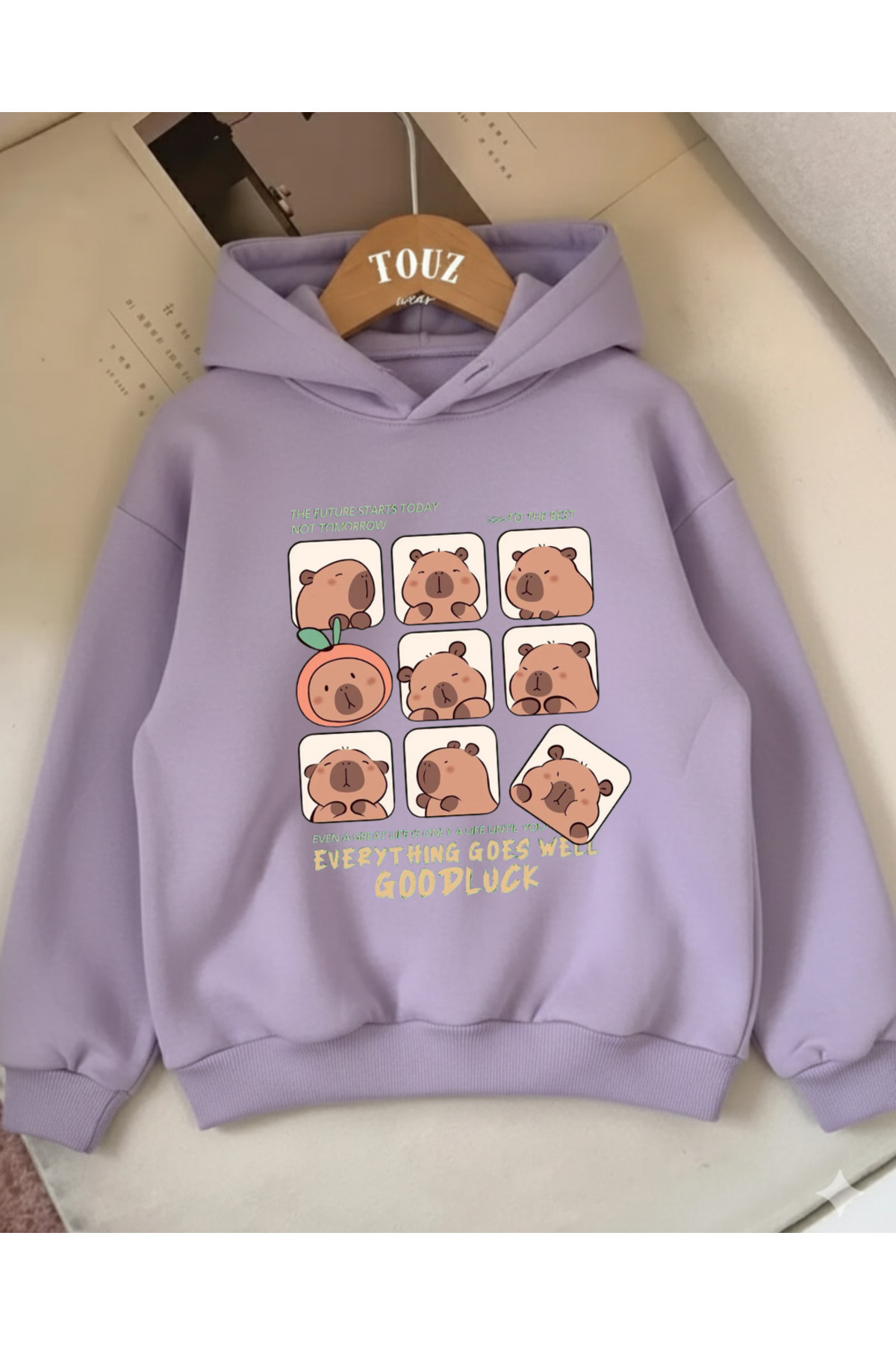 Toum CapiBara Kids 3 iplik Kalın Sweet Hoodie - Fiyatı, Yorumları
