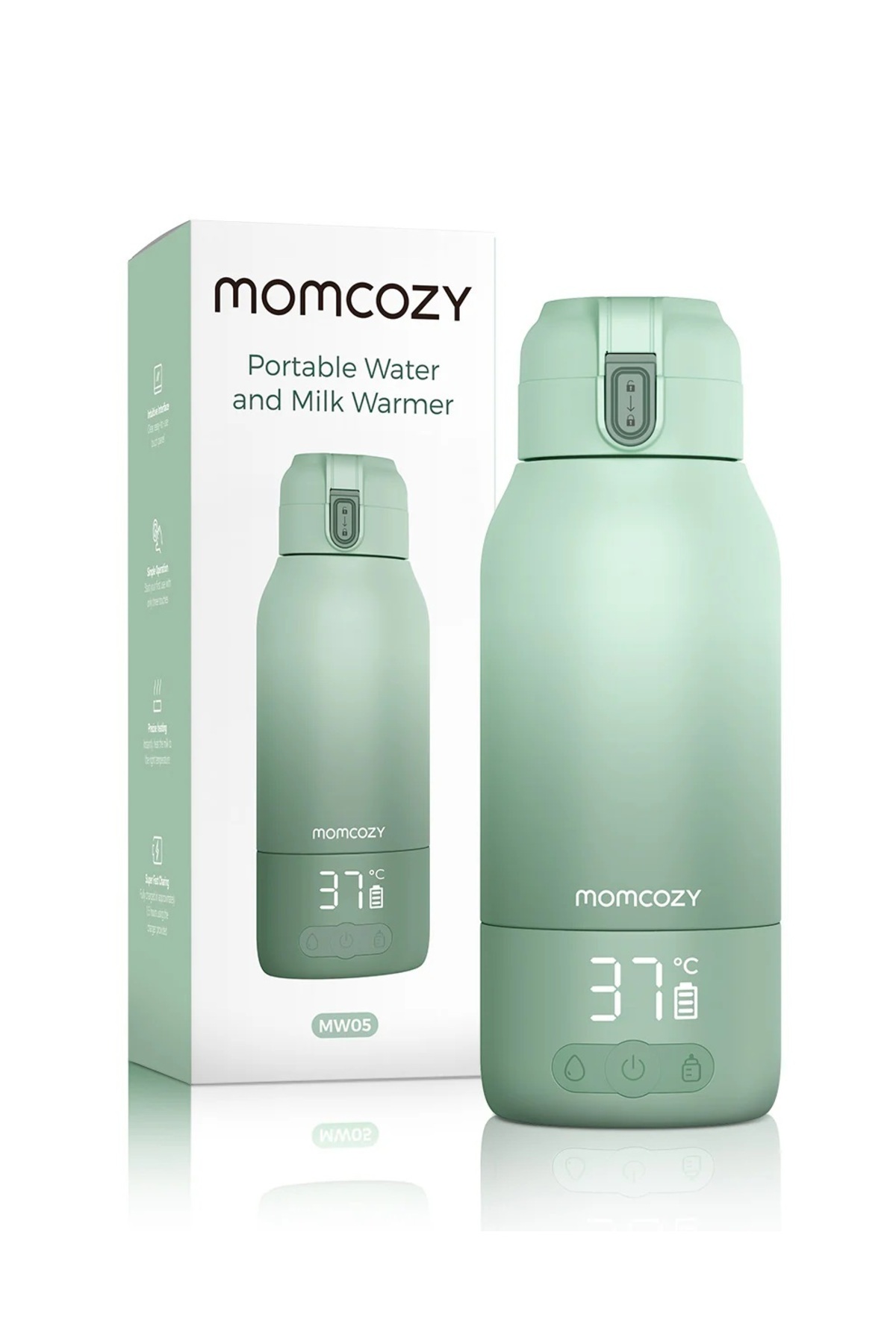 Momcozy Încalzitor Portabil Super Rapid lapte matern și apă, pentru ...