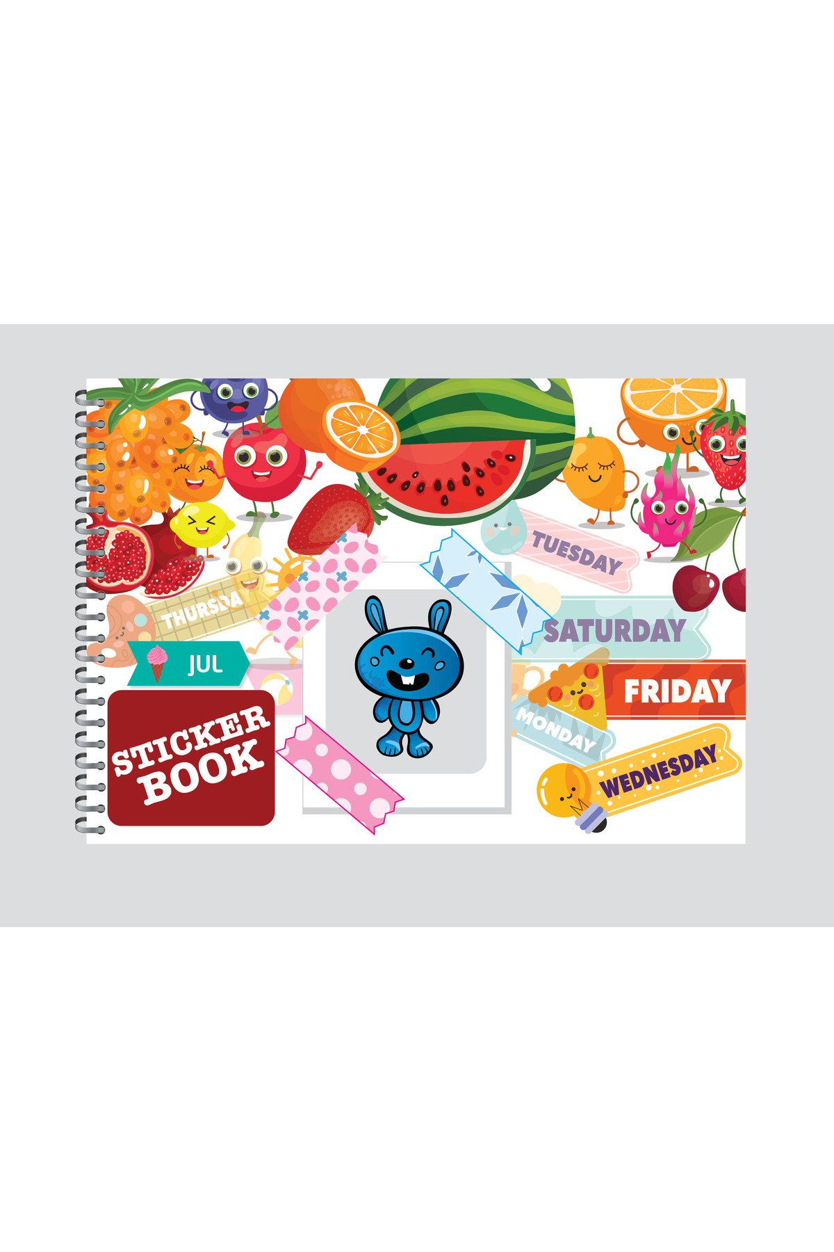 NATURELBASIM A5 STICKER BOOK 12 SAYFA-450 ADET ETİKET - Fiyatı, Yorumları