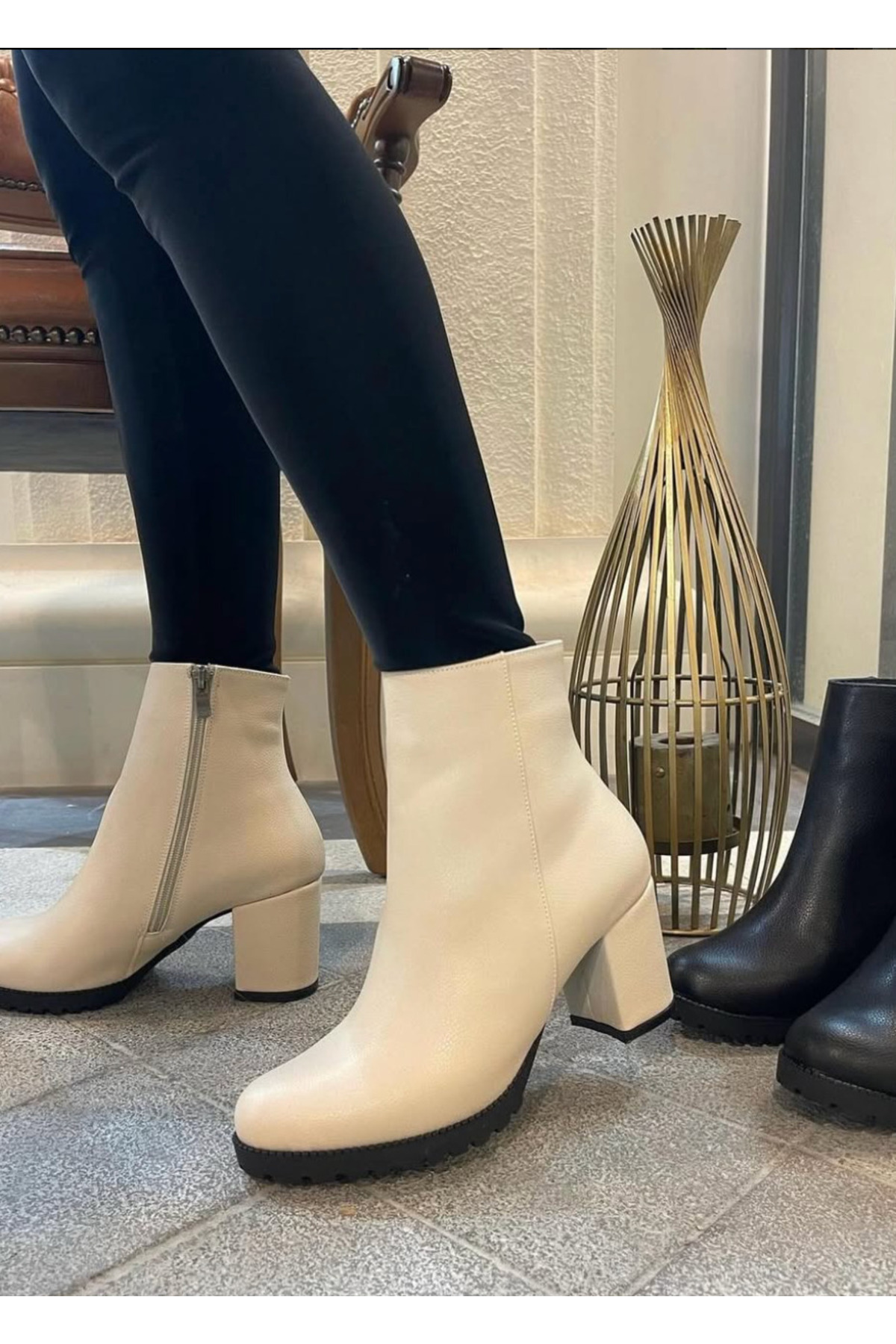 apelles Shoes Mulenka Bej Kısa Bot 6 cm - Fiyatı, Yorumları