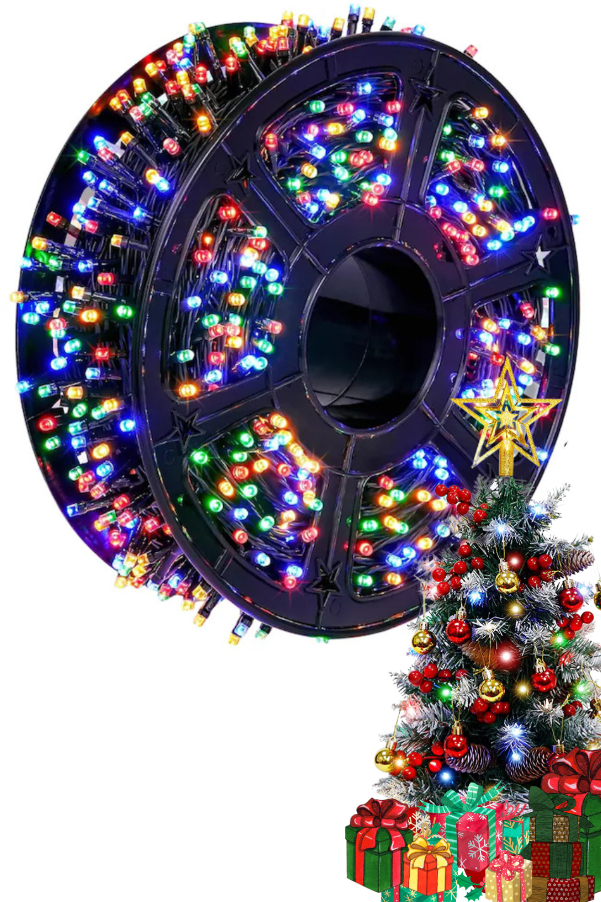 FOTOFUN Instalație luminoasă LED + Brichetă metalică pentru torturi de ...