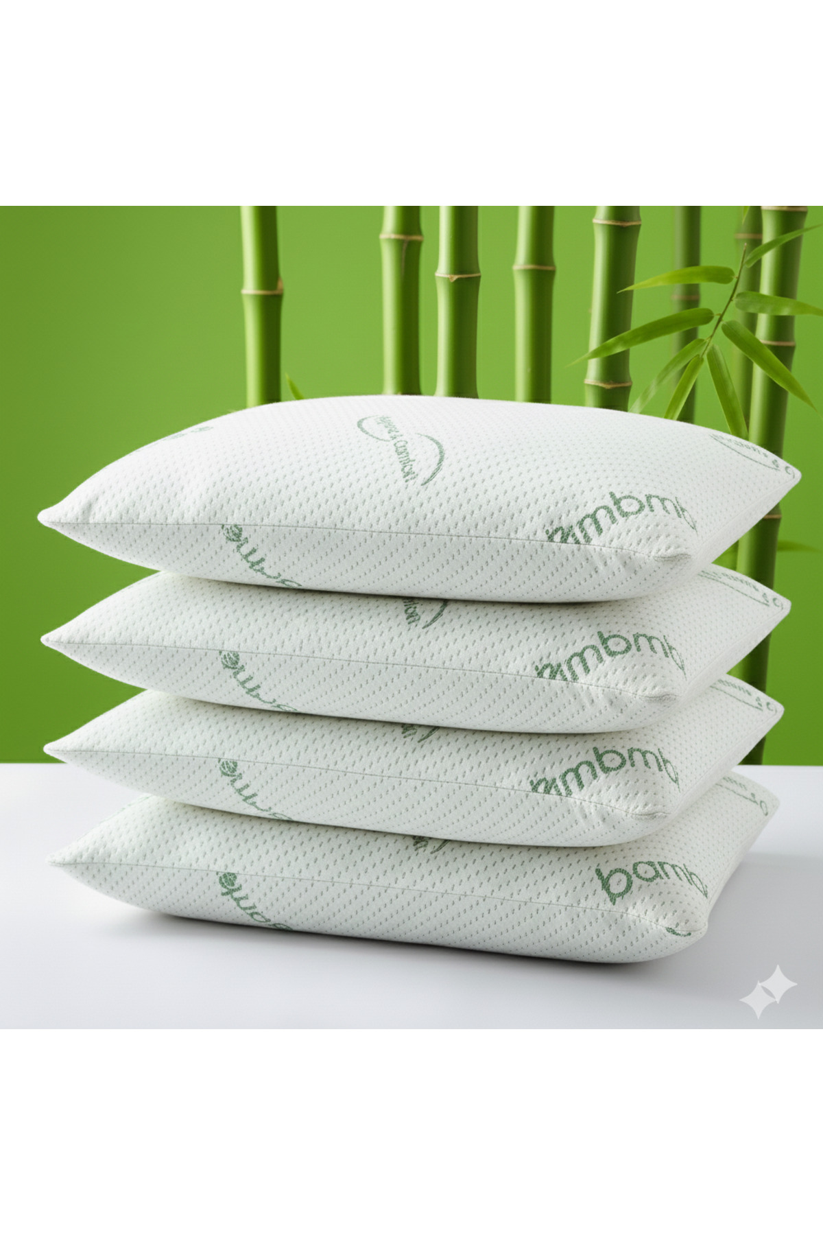 Heyner 4 Adet 1200 Gram Bamboo yastık 50x70 visco Bambu Yastık 4'lü ...