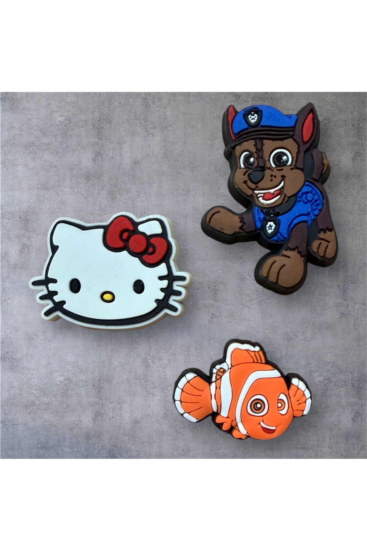 Buki'nin Atölyesi Jibbitz Terlik Süsü 3 Lü-Hello Kitty Paw Patrol Balık ...