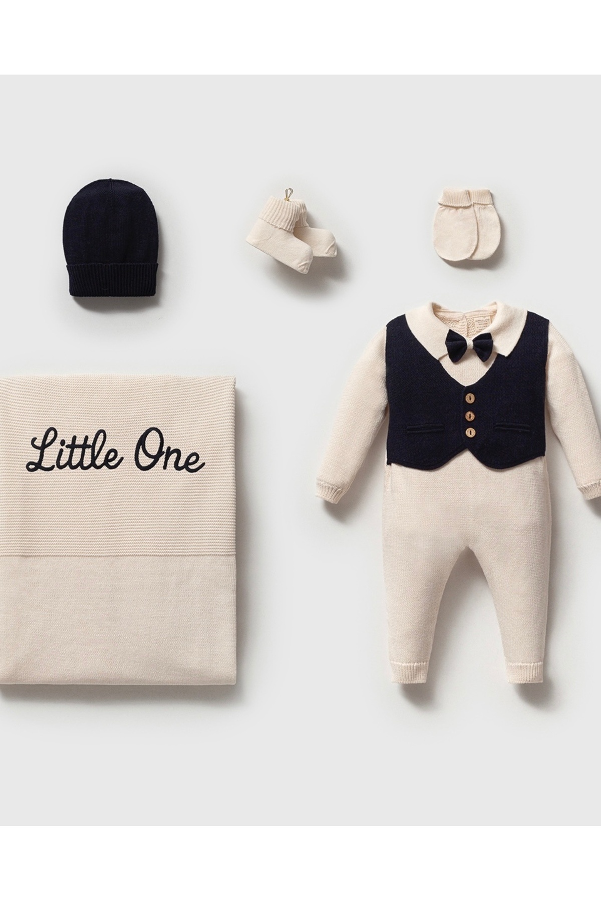 Mert Baby Little One Yelekli Triko 5'li Hastane Seti %100 Pamuk ...