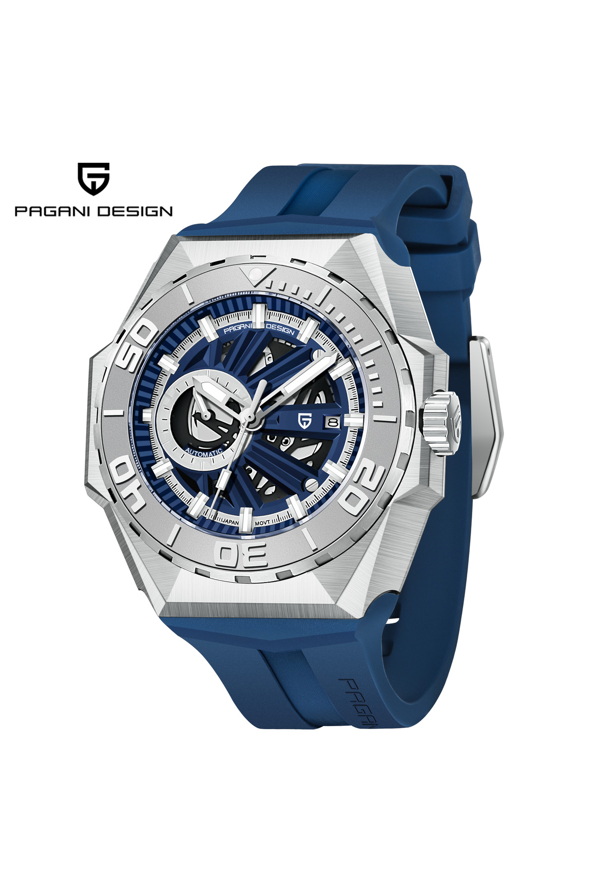 Pagani design PD-YS007 Erkek 47,5 MM 100 M Su Geçirmez Japon Mekanizma ...