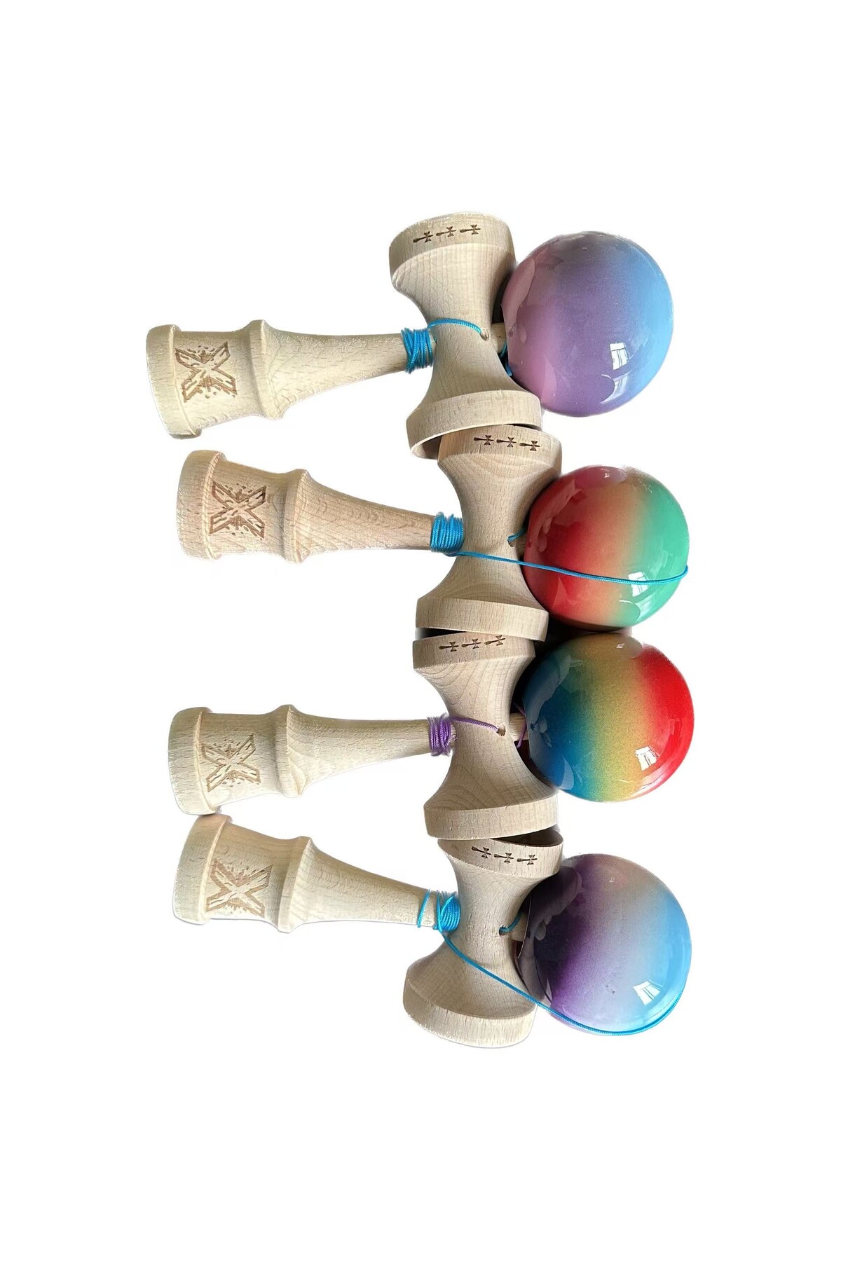 Teo Kendama X Original, Professional, Wooden, 18 cm -large balls+large ...