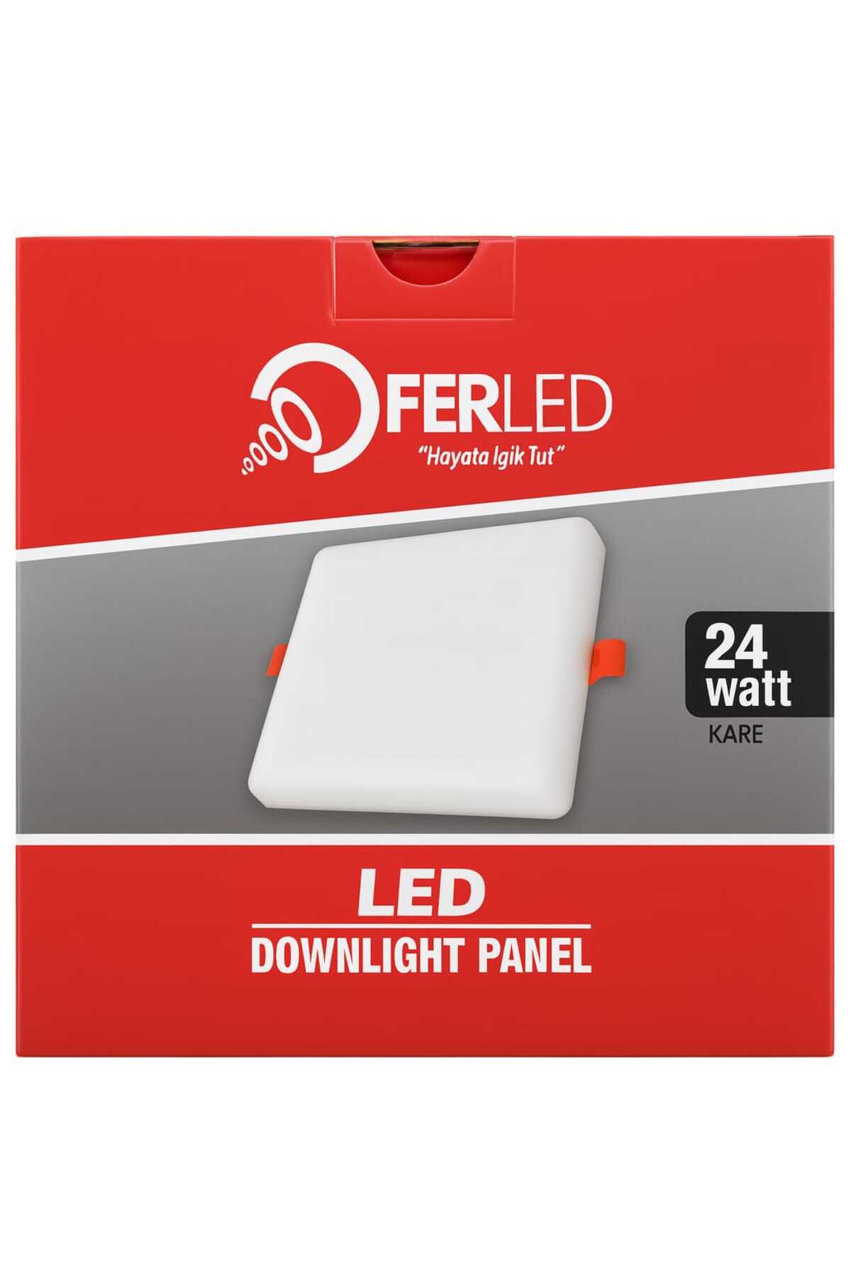 Ferled 24W KAYRA KARE FRAMELESS DOWNLİGHT LED PANEL 3500K(Gün Işığı ...