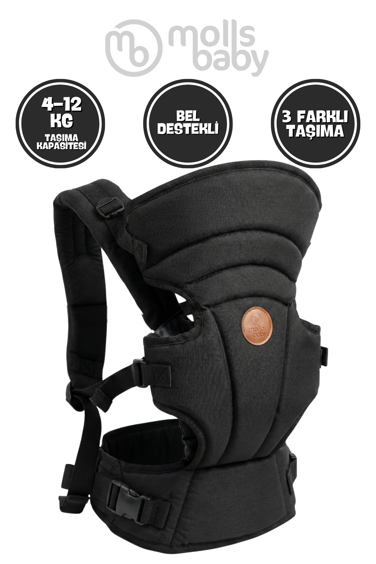 Molls Baby Premium Bel Destekli Kanguru 4-12 KG BABY CARRIER - Fiyatı ...