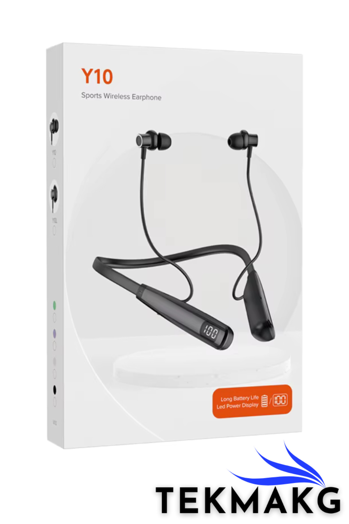 TEKMAKG Y10 Bluetooth Boyun Askılı Kulaklık – LED Ekranlı, 100 Saat Pil ...