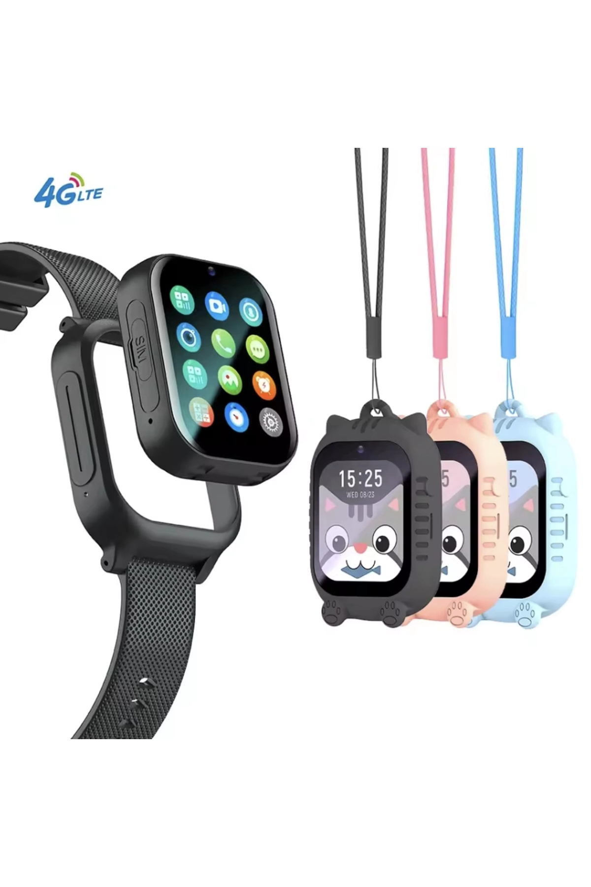 yollayenilensin BTK Kayıtlı 4G GPS Çocuk Akıllı Saat – 1.83'' HD Ekran ...