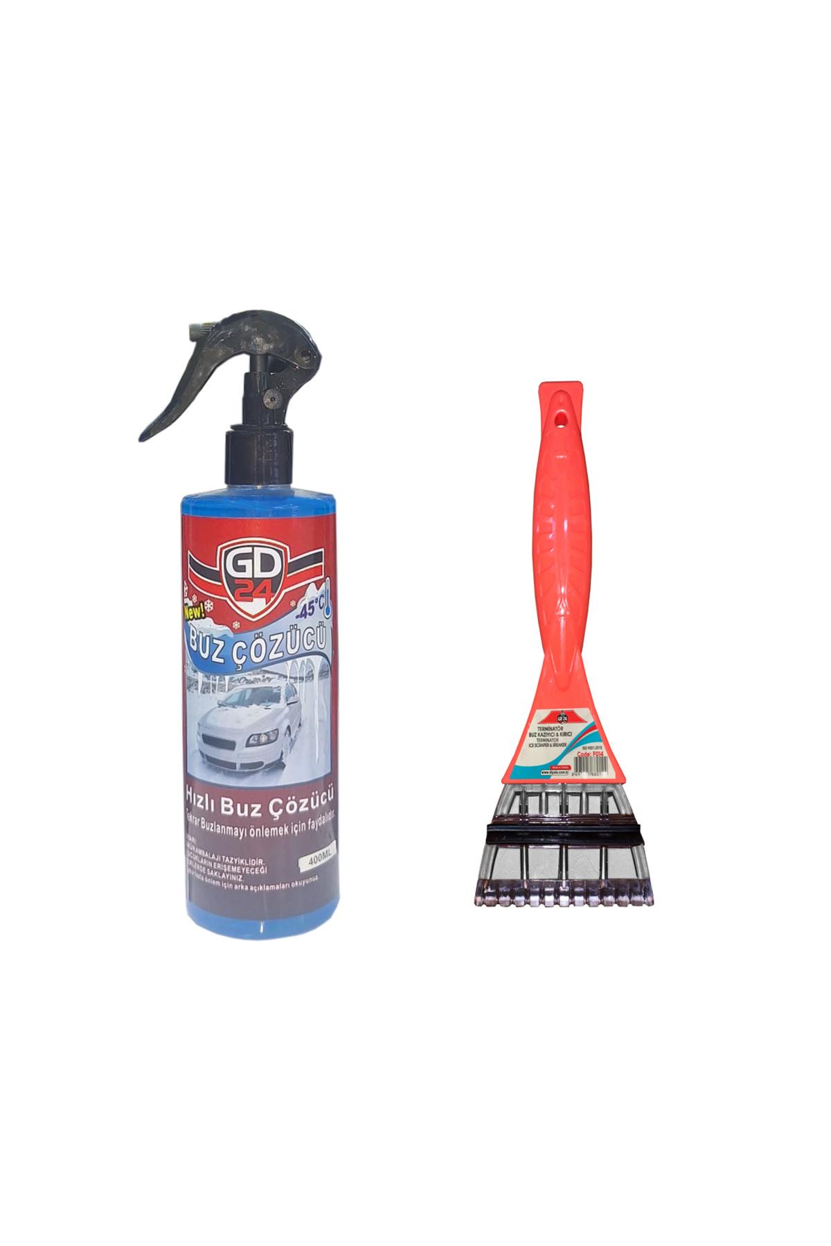 GD 24 GD24 Buz Çözücü Sprey (400 ml) + Terminatör Buz Kazıyıcı - Fiyatı ...