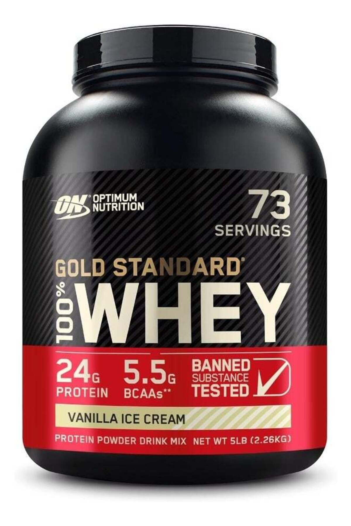 Optimum Nutrition Gold Standard 100 Whey Protein Powder Vanilla Ice ...