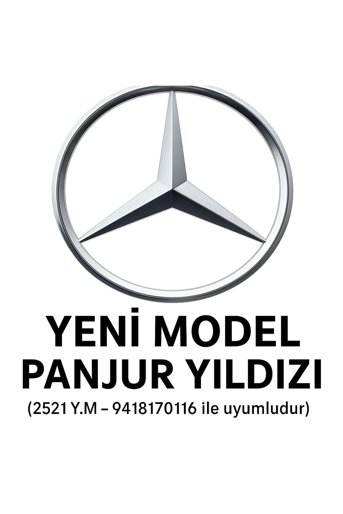 Kent Ön Panjur Yıldız Logosu Aparatı Mercedes Actros MP1 MP2 MP3 / 2521 ...