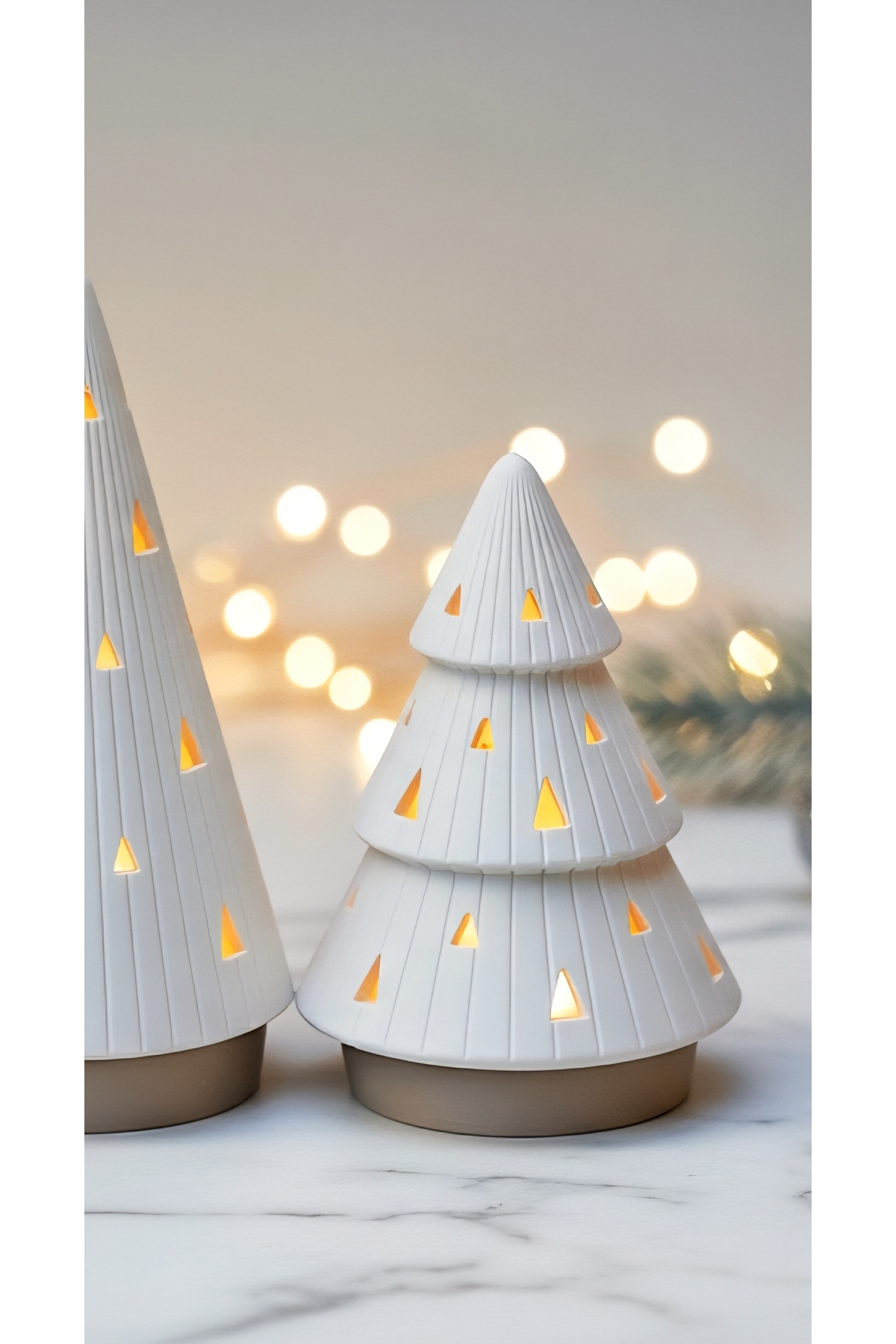 3d soft light Modern Noel Ağacı Dekor Yılbaşı Süsü Hediyelik + Led ...