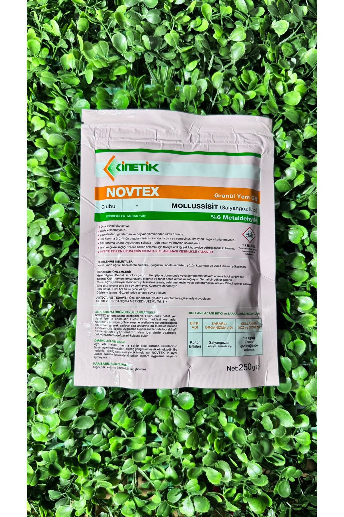 KİNETİK Novtex Salyangoz Sümüklü Böcek Granülü 250gr - Fiyatı, Yorumları