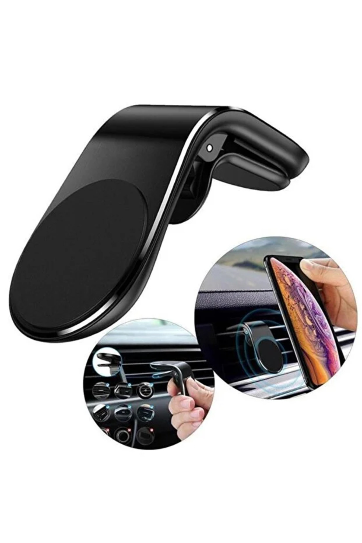 Muson Siyah Çok Amaçlı Magnetic Car Holder Araç İçi Telefon Tutucu ...