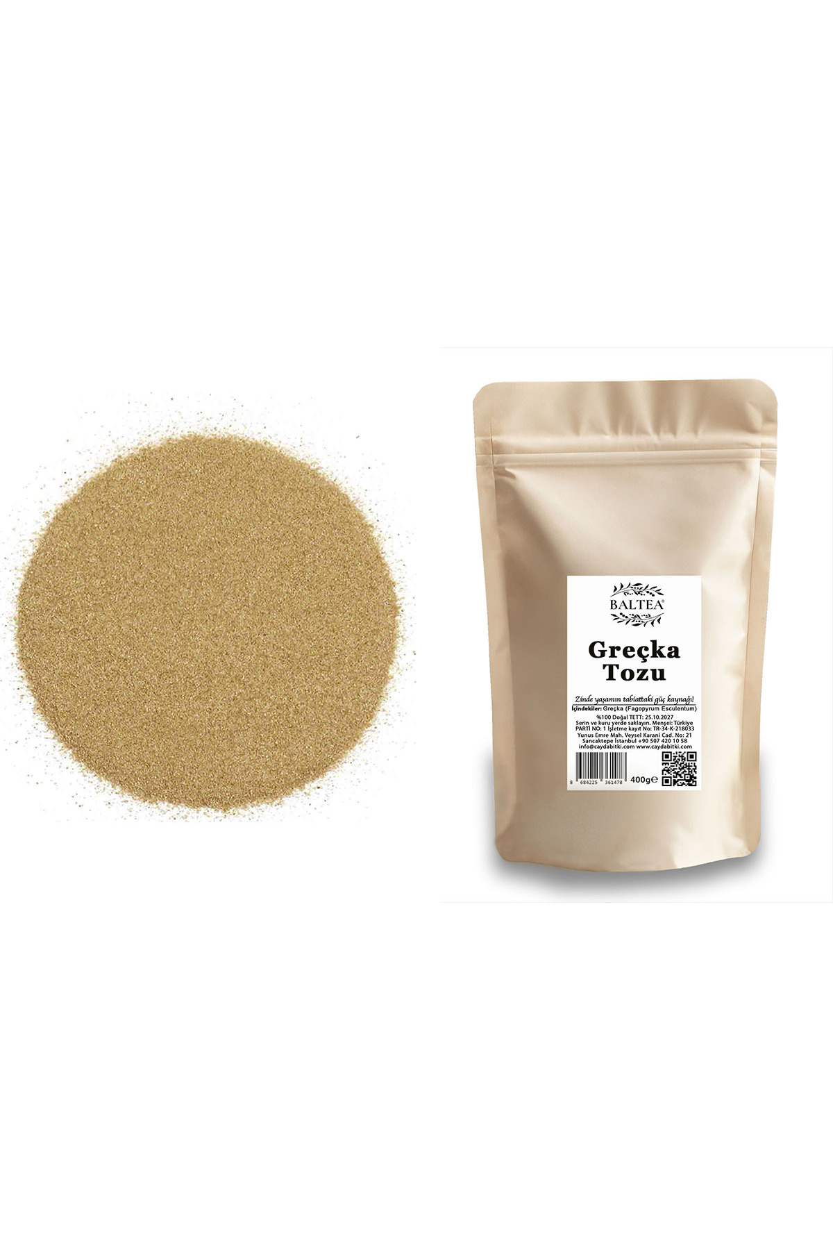 Baltea Greçka (Karabuğday) Tozu 400g - Fiyatı, Yorumları