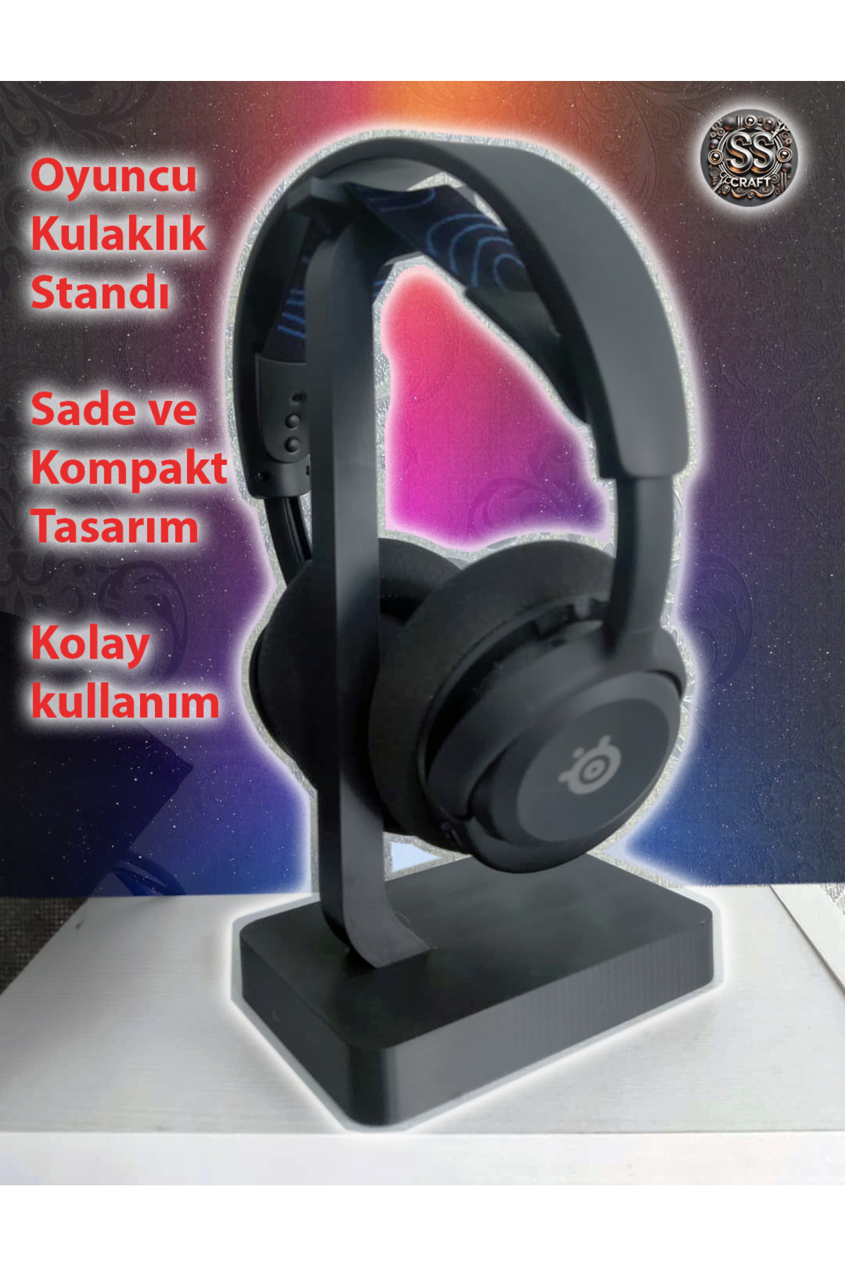 SS Craft Sade ve Estetik Gamer - Oyuncu Kulaklık Standı - Fiyatı, Yorumları