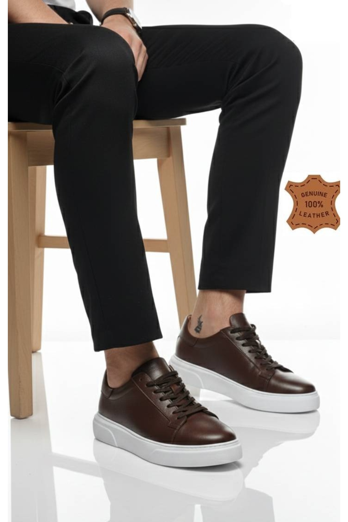 Oregon Shoes Tommy 777 Hakiki Deri Tommy Casual Sneaker Ayakkabı Kahve ...