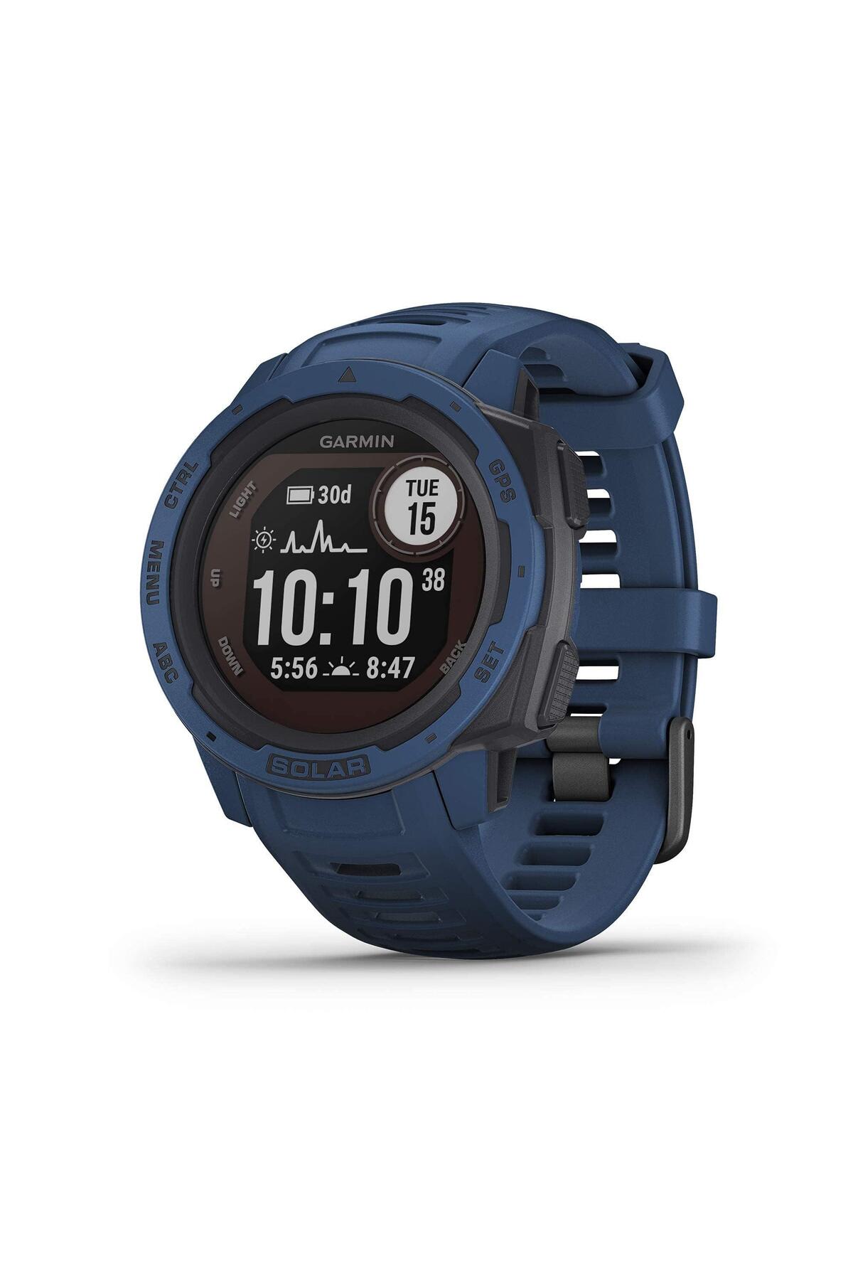 Garmin - Instinct Solar Rugged GPS Akıllı Saat 45 mm - Tidal Blue ...