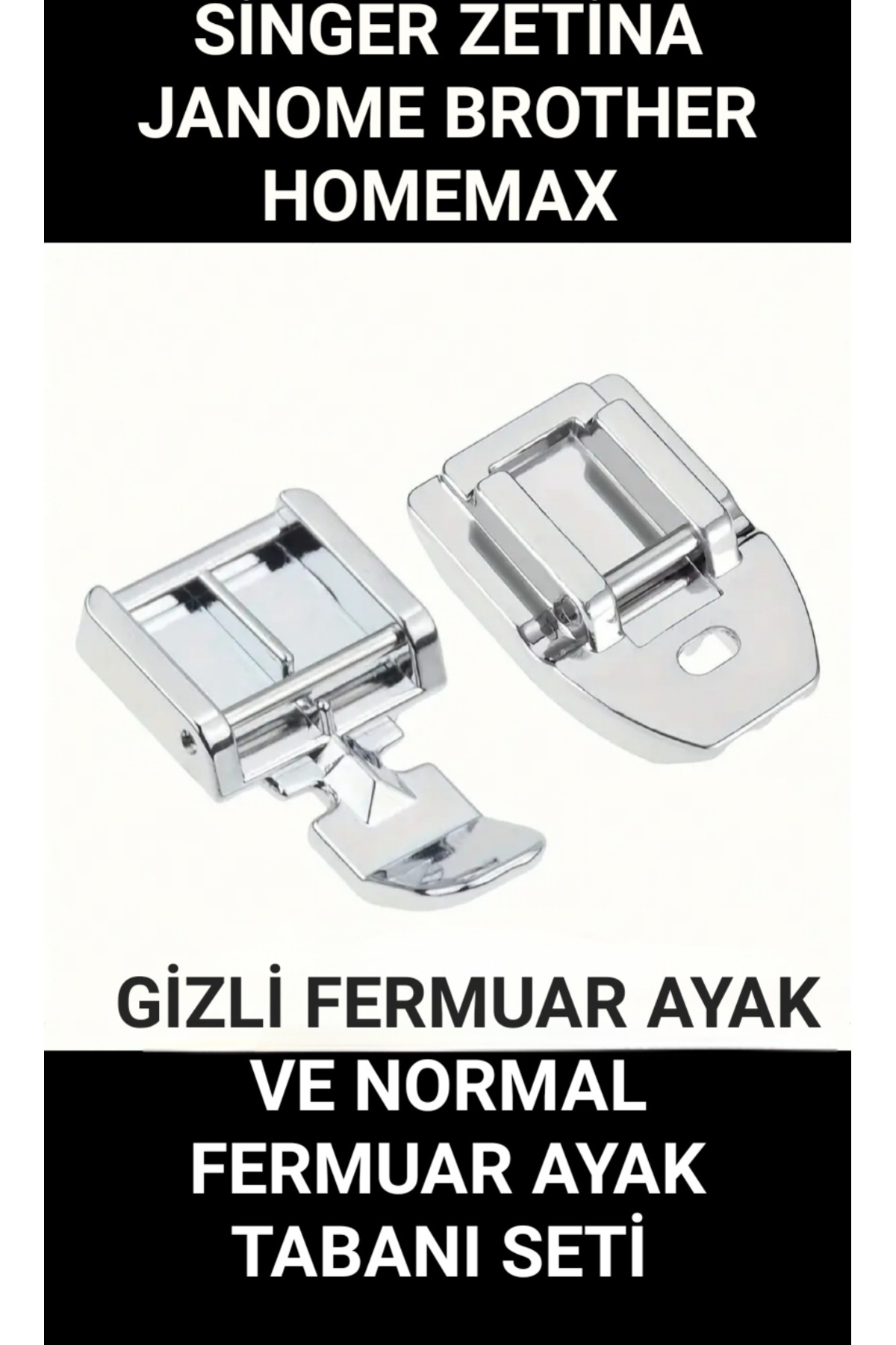 Swart Singer Zetina Janome Normal fermuar(sağ-sol) ve Gizli fermuar ...