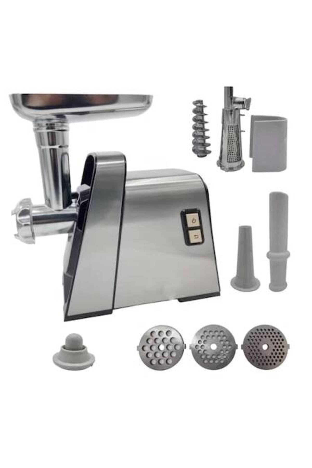 ROONLINE Masina de tocat carne 3500W, accesorii inox pentru carnati si ...