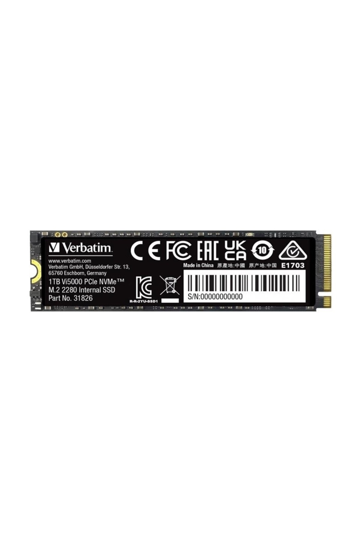Verbatim 1TB VI 5000 PCIE4 NVME M.2 SSD (Okuma 5000MB / Yazma 4500MB ...