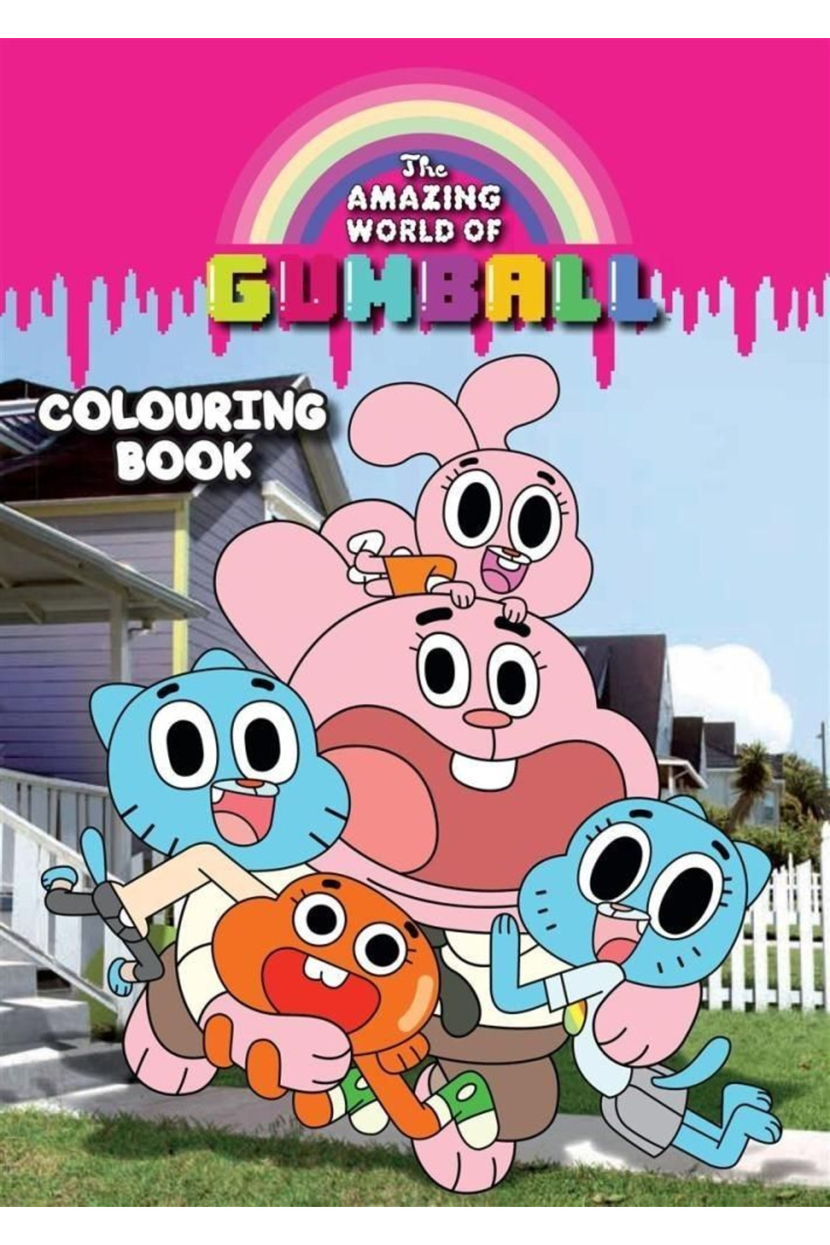 DİSNEY The World of Gumball Coloring Book, 100 Illustrated A4 Laminated ...
