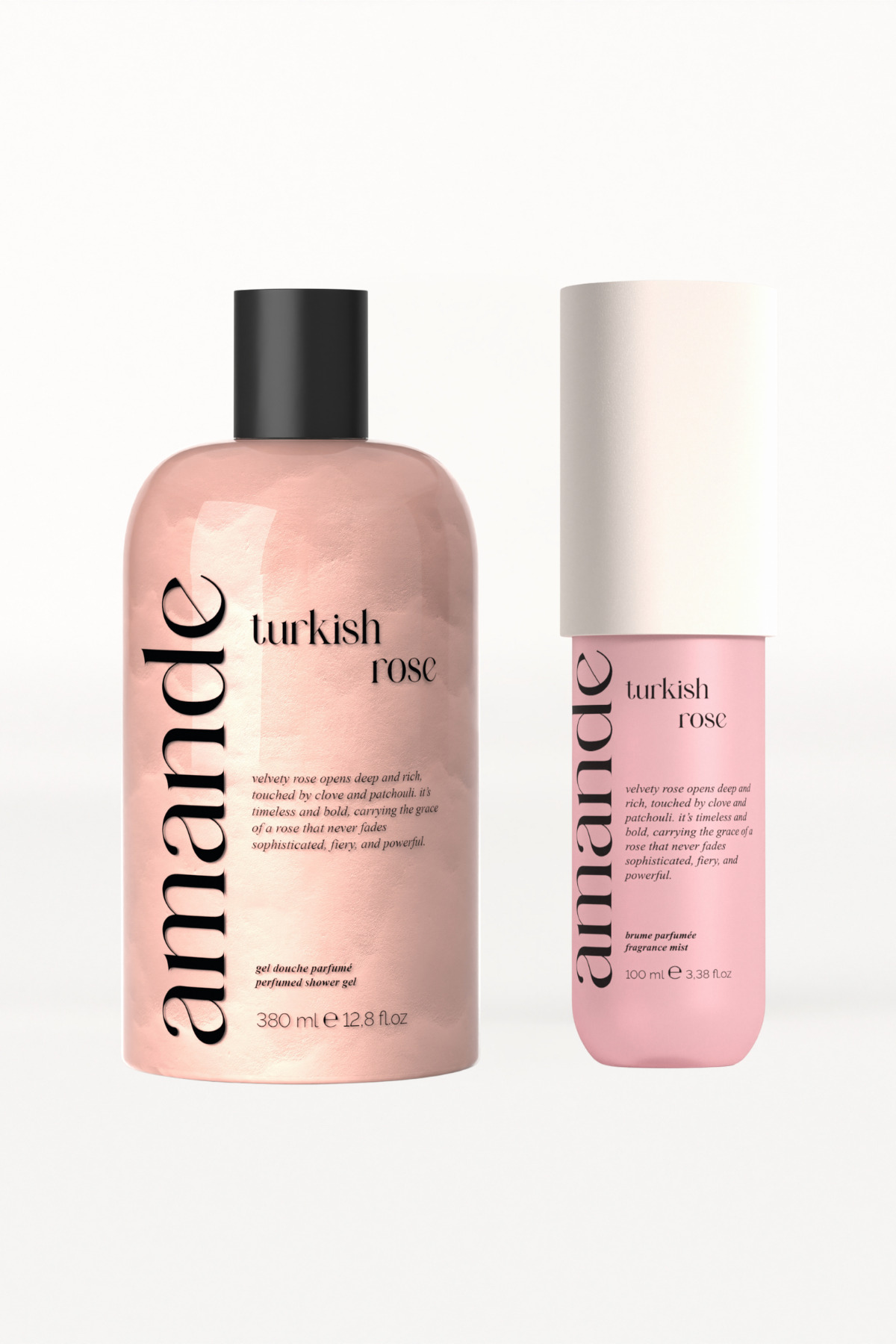 Amande Turkish Rose Gül Aromalı Parfümlü Duş Jeli ve Vücut Misti ...