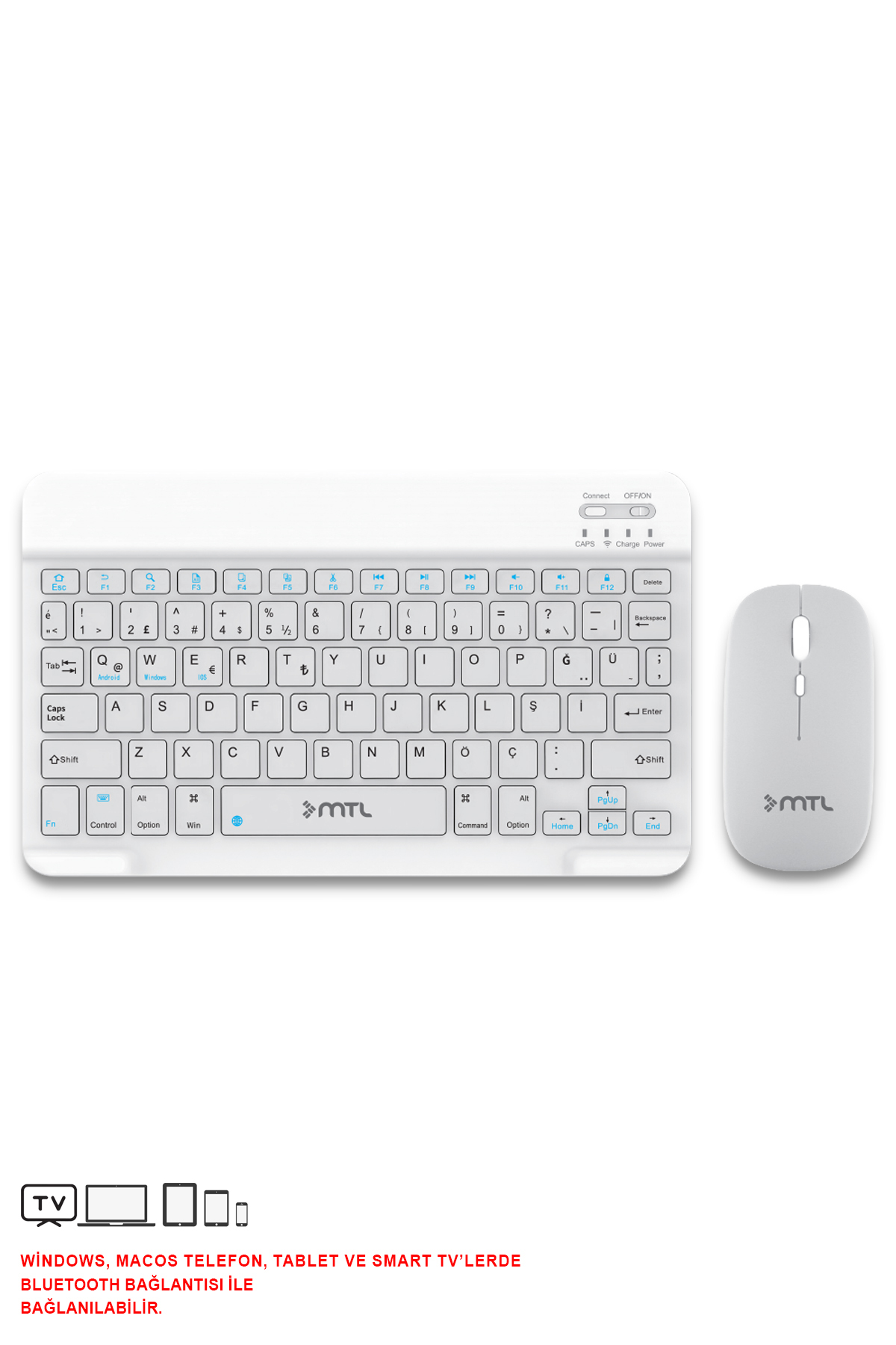 MTL Taşınabilir Bluetooth Mini Klavye ve Mouse Seti | Tüm İşletim ...