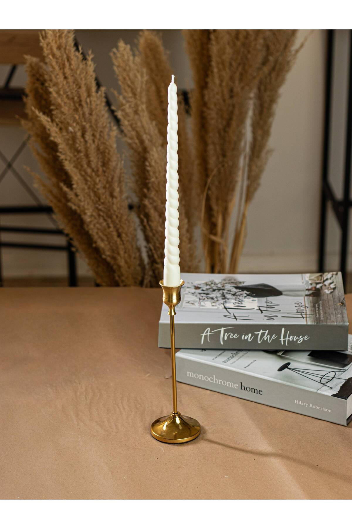 EFFU HOME COLLECTION Yılbaşı burgu italyan şamdan mum ( şamdan mumluk ...