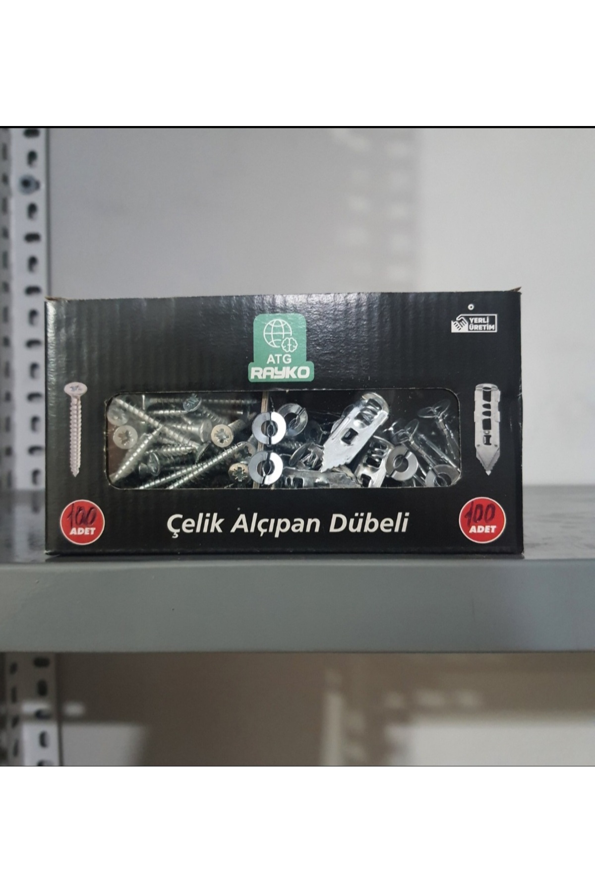ATG Rayko (10 Parça) 5 Adet 40 mm Çelik Alçıpan Dübeli+40×50 Vida ...