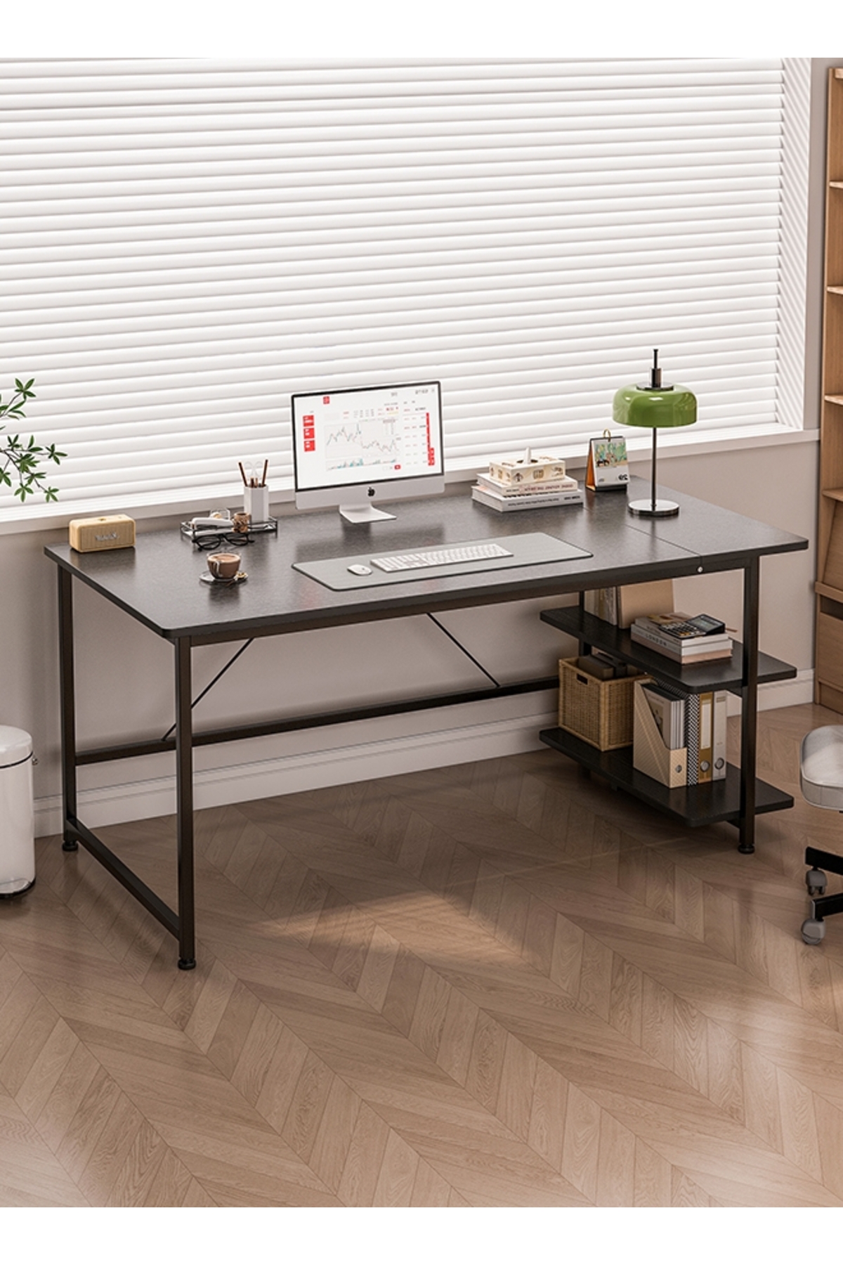 Bangiga 130cm Study Desk/Gaming Desk,Simple Computer Desk,Office Table ...