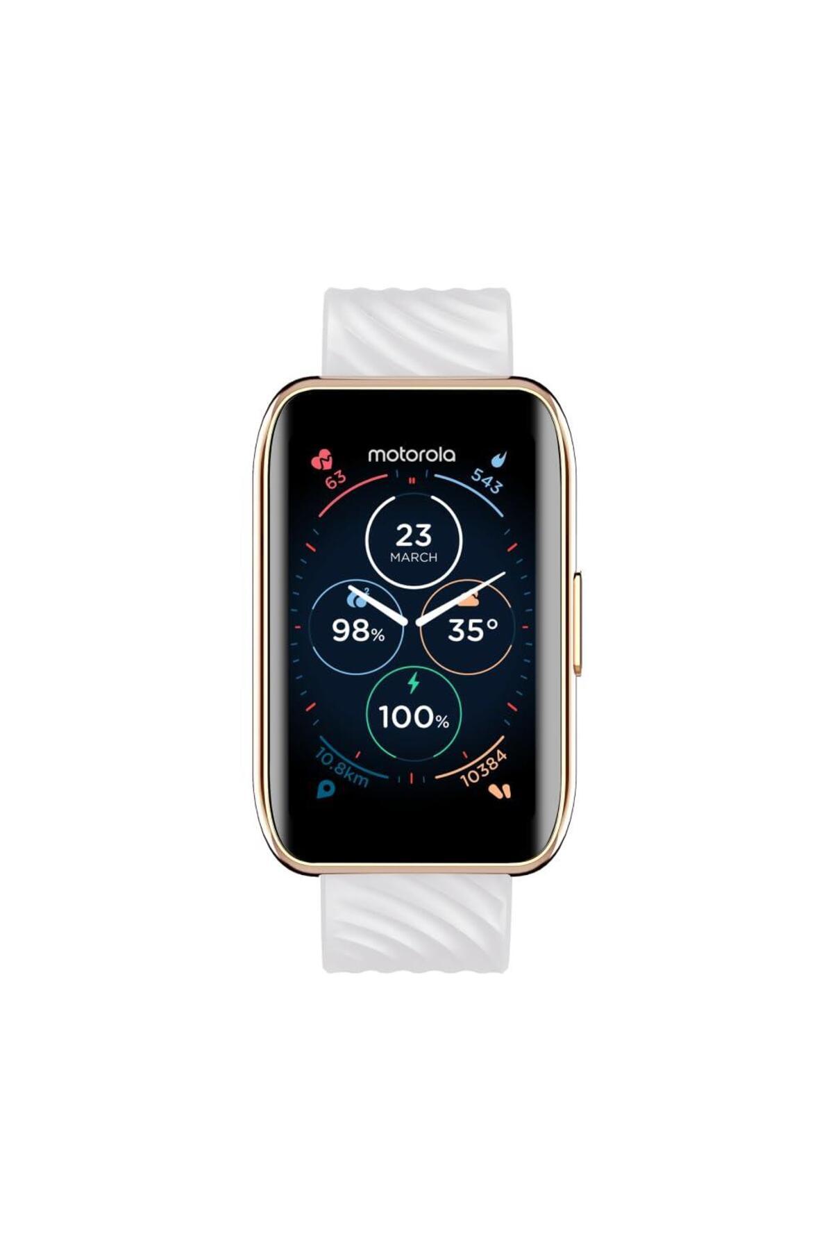 Motorola Moto 40 Bluetooth Akıllı Saat -10 Gün Pil Ömrü, Google Fit ...