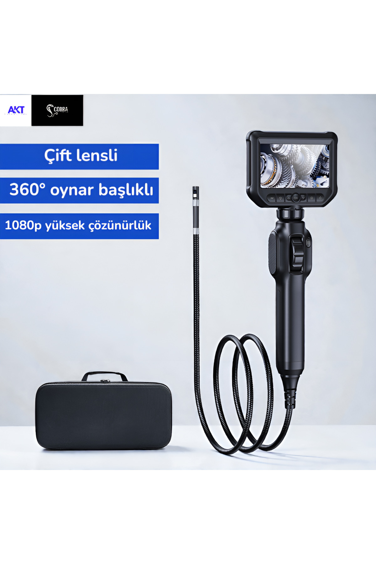 Cobra kamera sistemleri Cobra 360 derece oynar başlıklı çift lensli ...