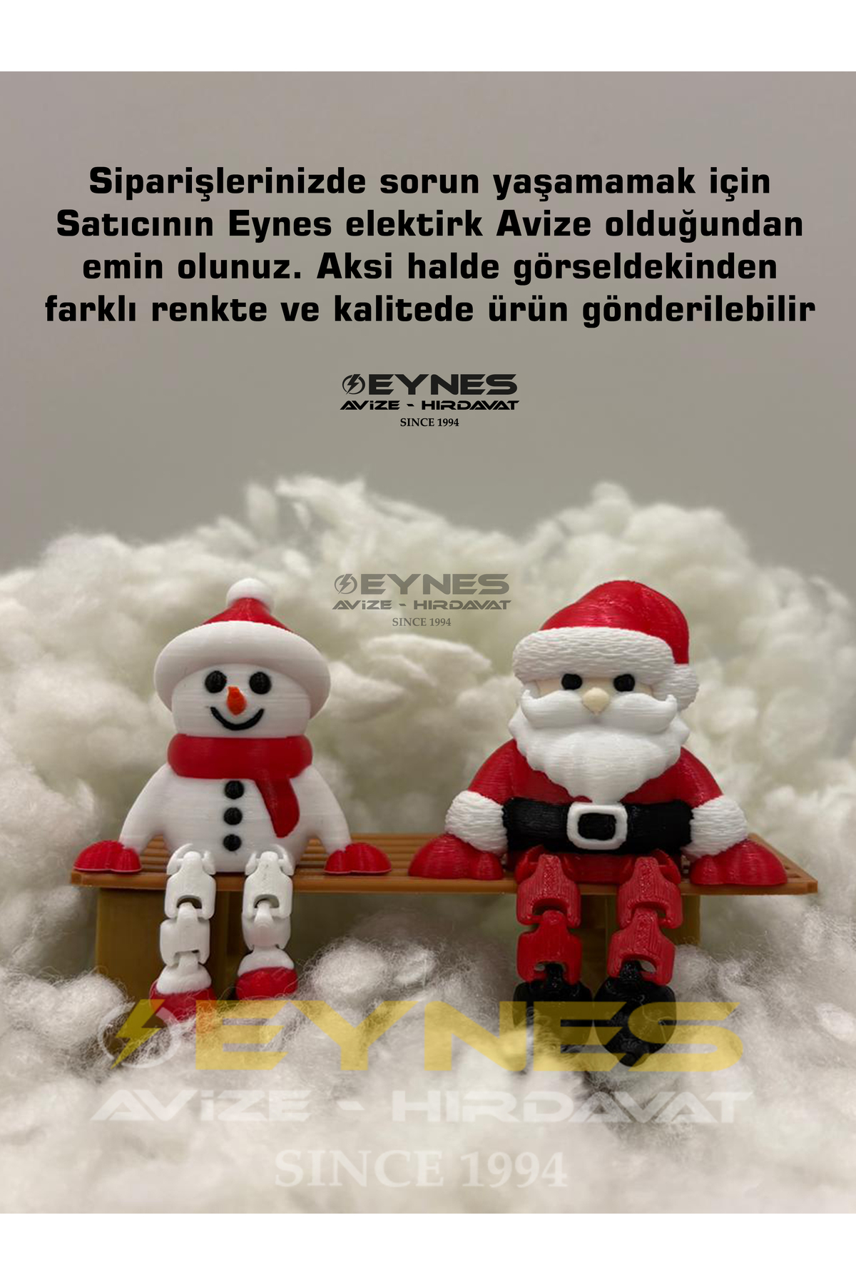 Eynes Aydınlatma Kardan Adam ve Noel Baba Figürü yeni yıl dekoru ...