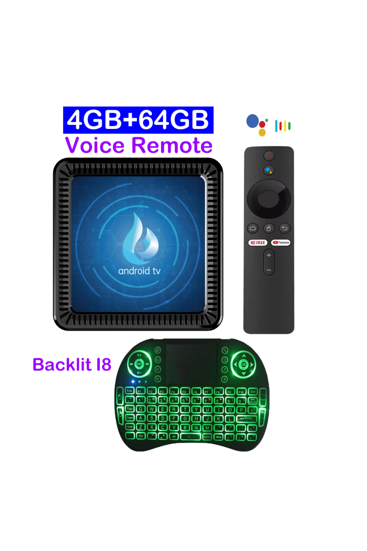 Choice EU Plug 4G 64G Keyboard Very Fast Q17 Android14 8K Ultra 4K Smart TV Box Allwinner H313 ...