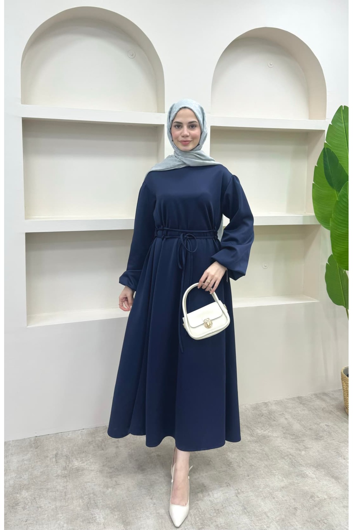 lurex moda Melly Bağlamalı Scuba Elbise - Fiyatı, Yorumları