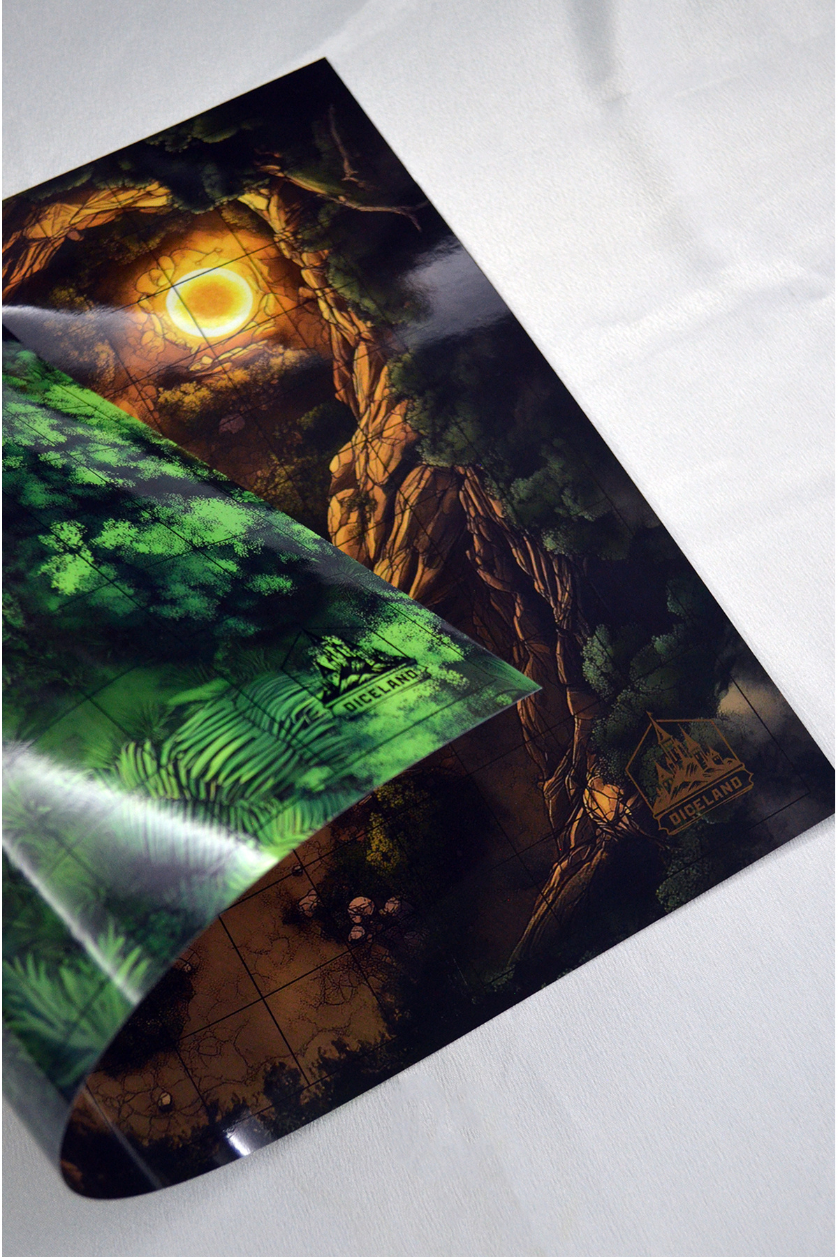 DiceLand Yağmur Ormanı - Druid Grove A3 Çift Taraflı Grid Map TTRPG ...