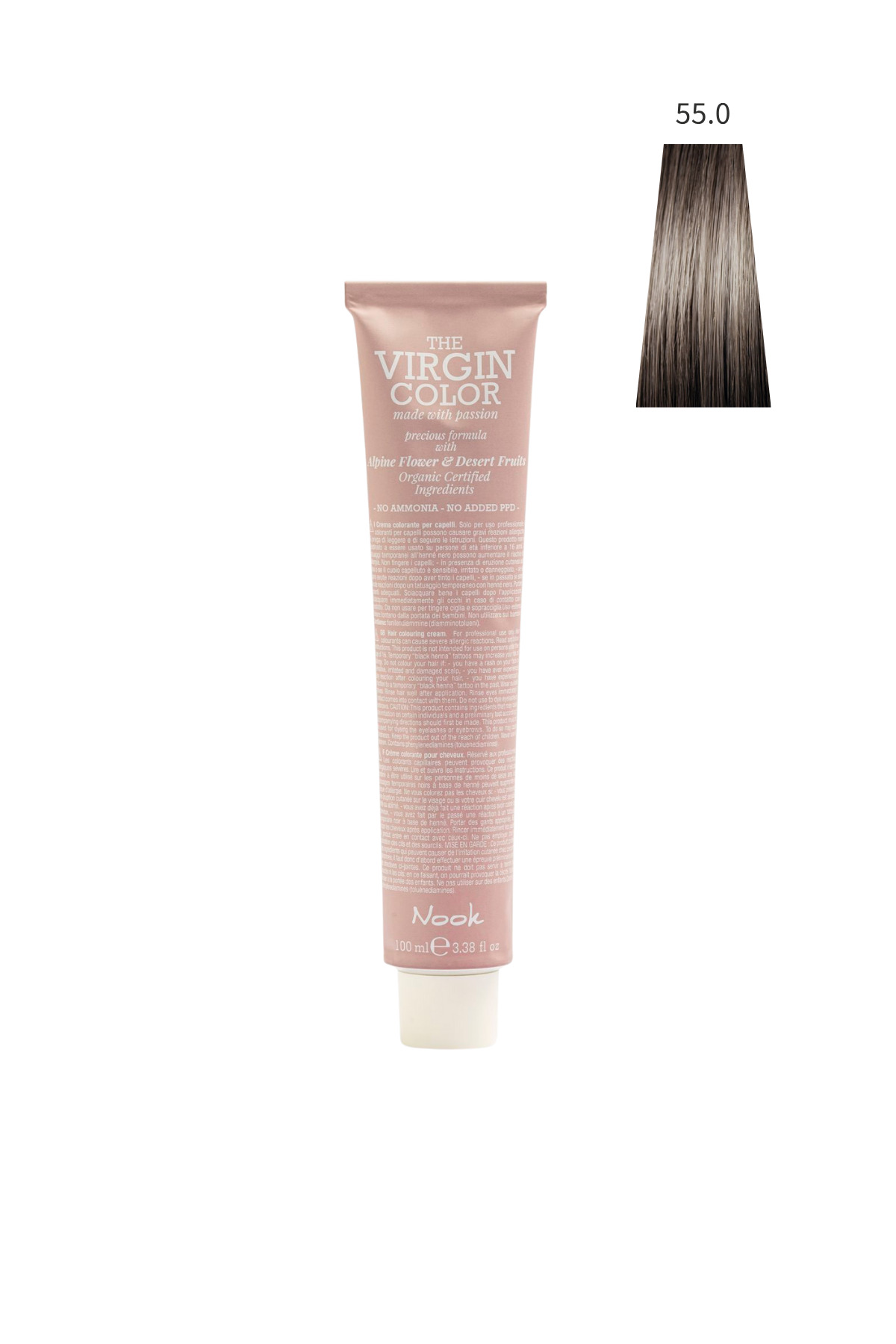 Nook Virgin Color Profesyonel Saç Boyası 100ml-Yoğun Açık Kahve/Beyaz ...